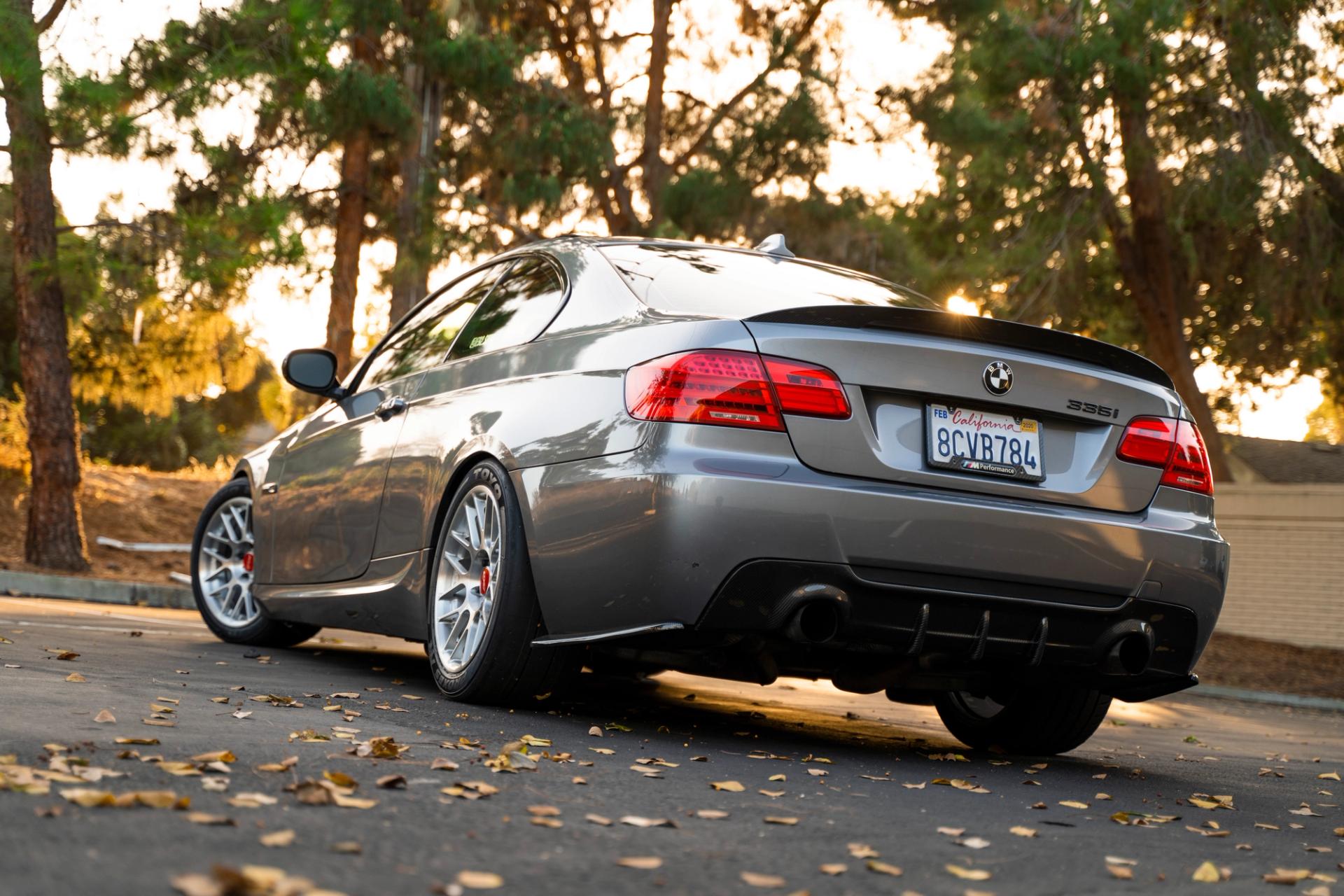 BMW E92 Coupe 3 Series with 17" ARC-8R Wheels in Brushed Clear