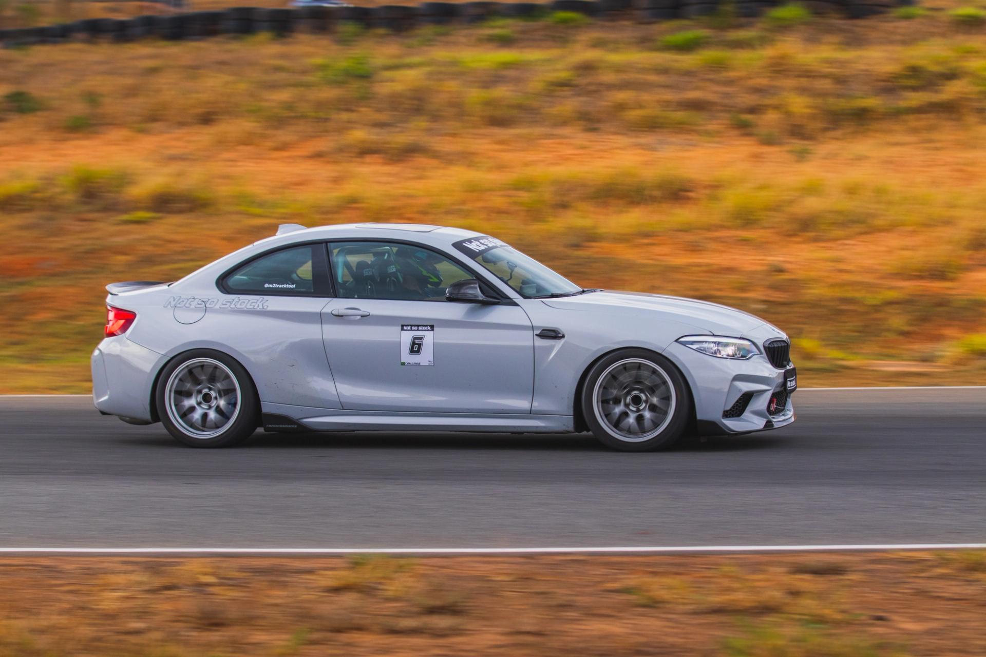 BMW F87 M2 with 18" EC-7 Wheels in Race Silver