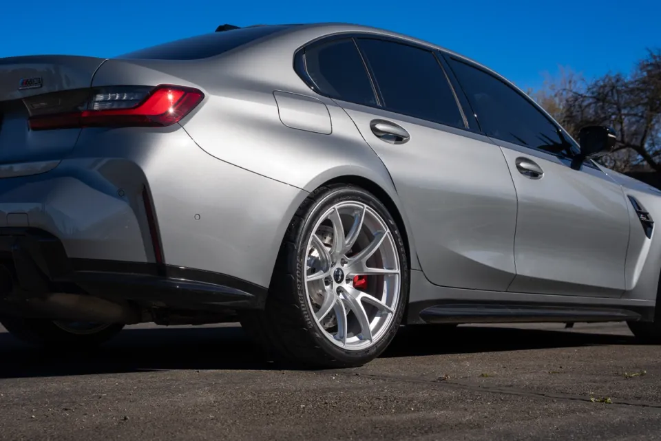BMW G80 M3 with 19" VS-5 Wheels in Race Silver