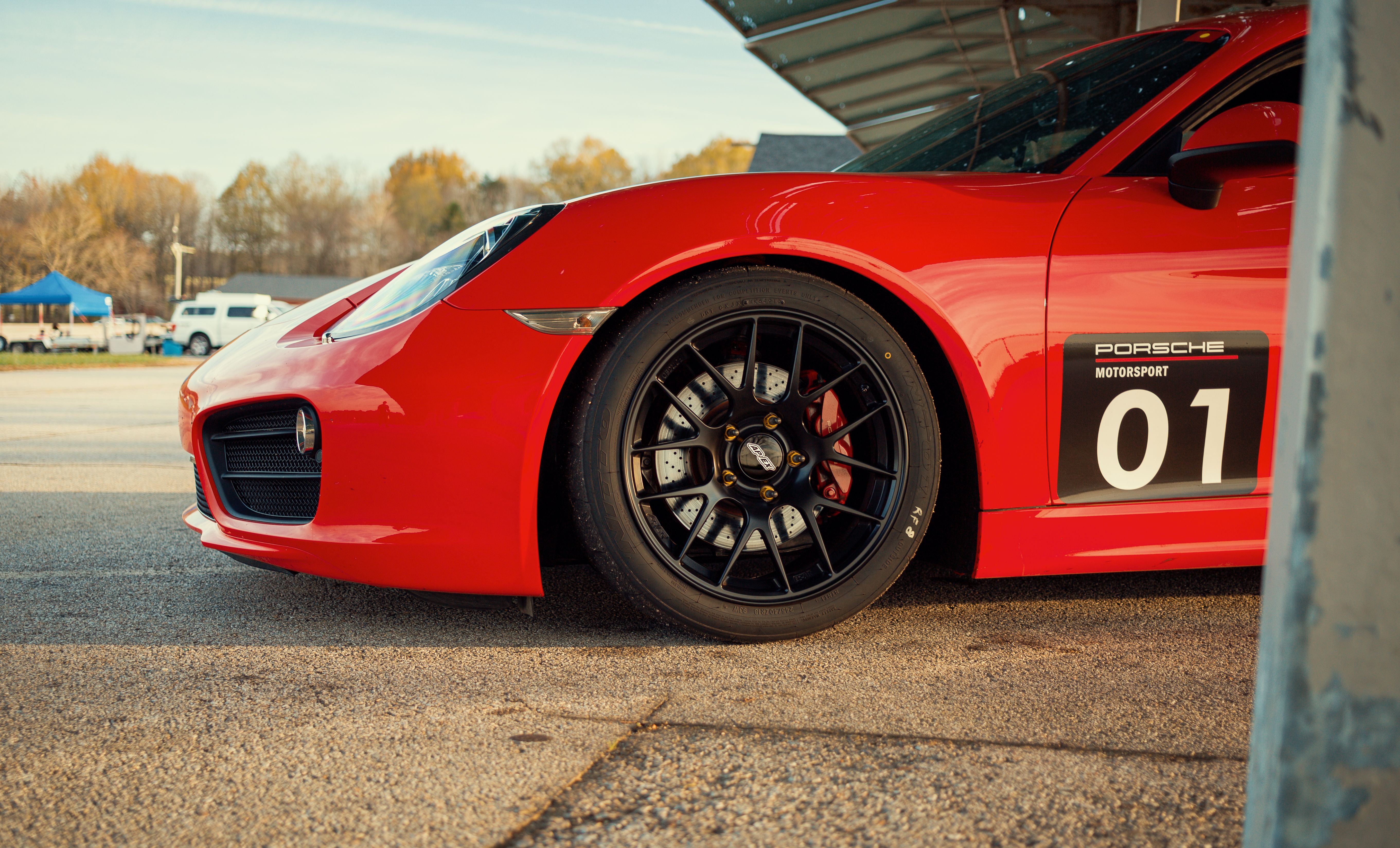 Porsche 981 Cayman S with 18" EC-7R Wheels in Satin Black