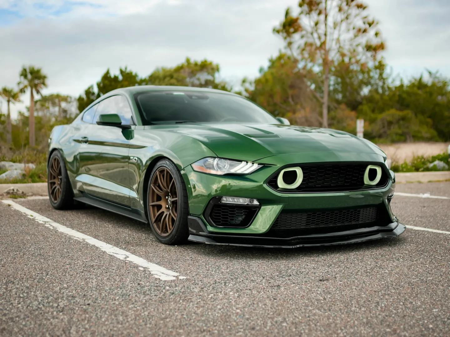 Ford S550 Mustang GT with 19" SM-10 Wheels in Satin Bronze