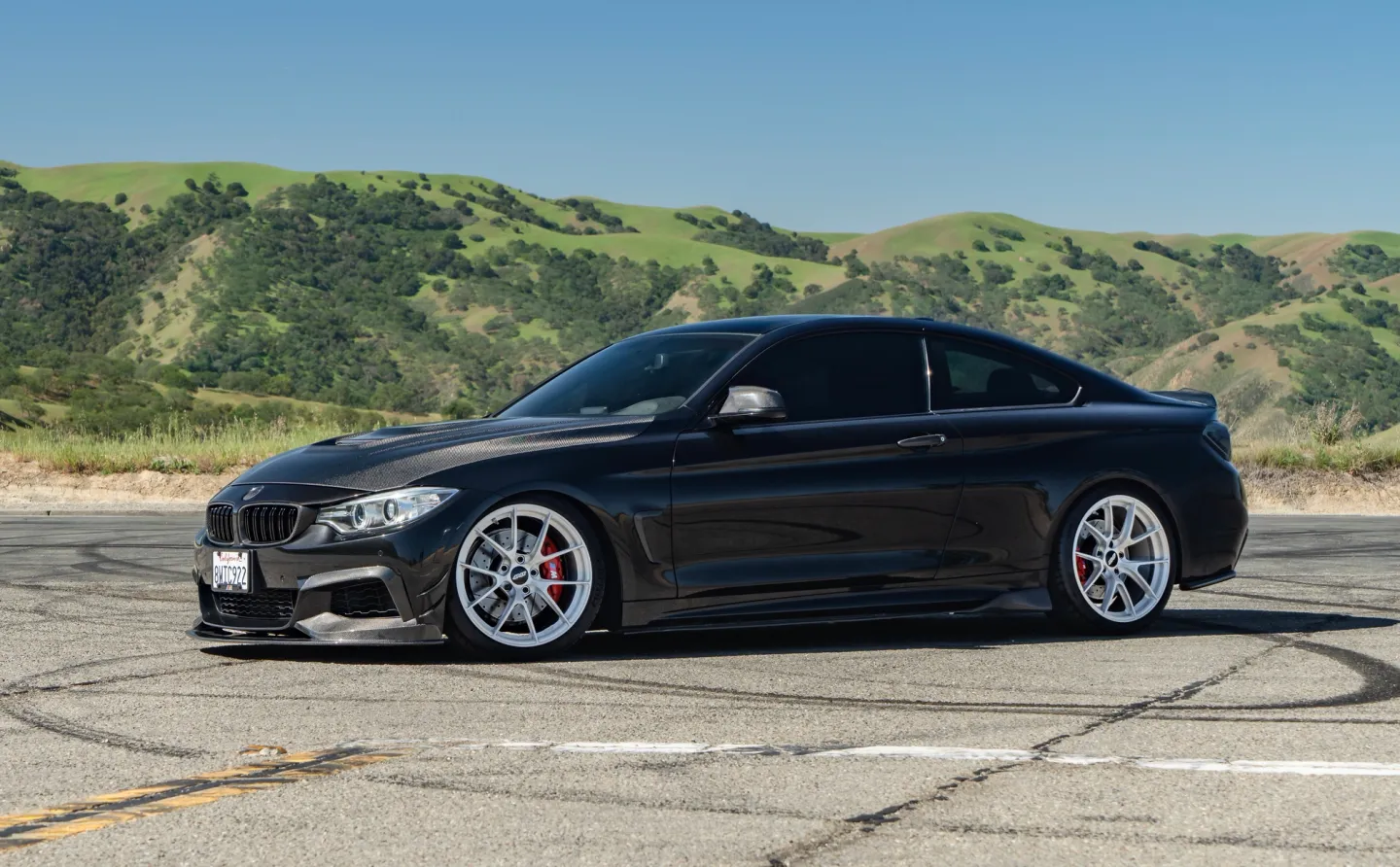 BMW F32 Coupe 4 Series with 19" VS-5RS Wheels in Brushed Clear