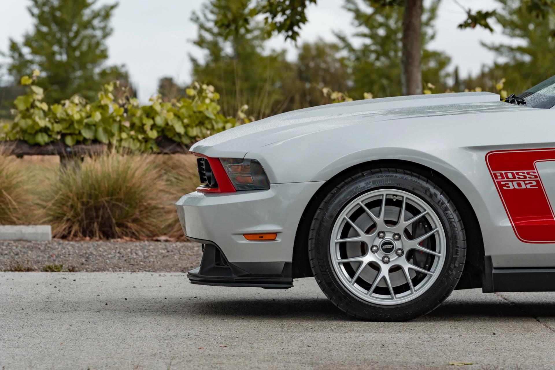 Ford S197 Mustang Boss 302 with 18" EC-7 in Race Silver on Ford S197 - Apex Album