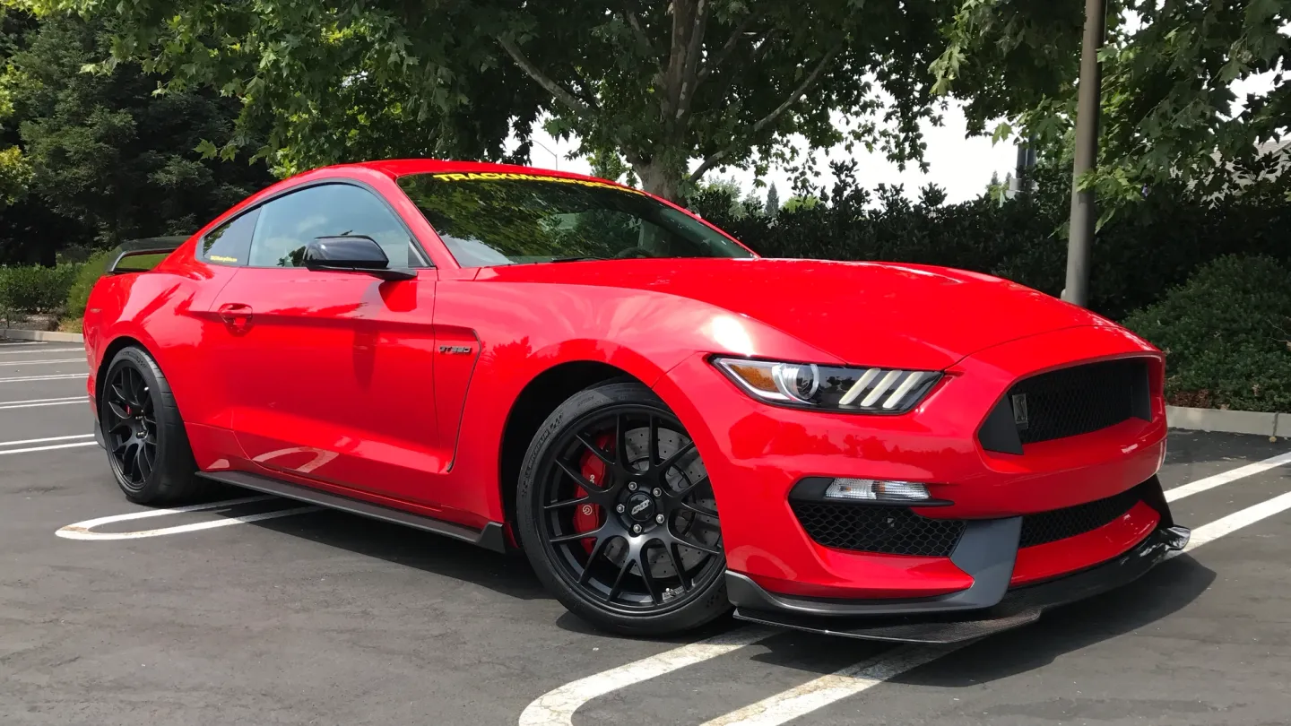 Ford S550 Mustang GT350 with 19" EC-7 Wheels in Satin Black