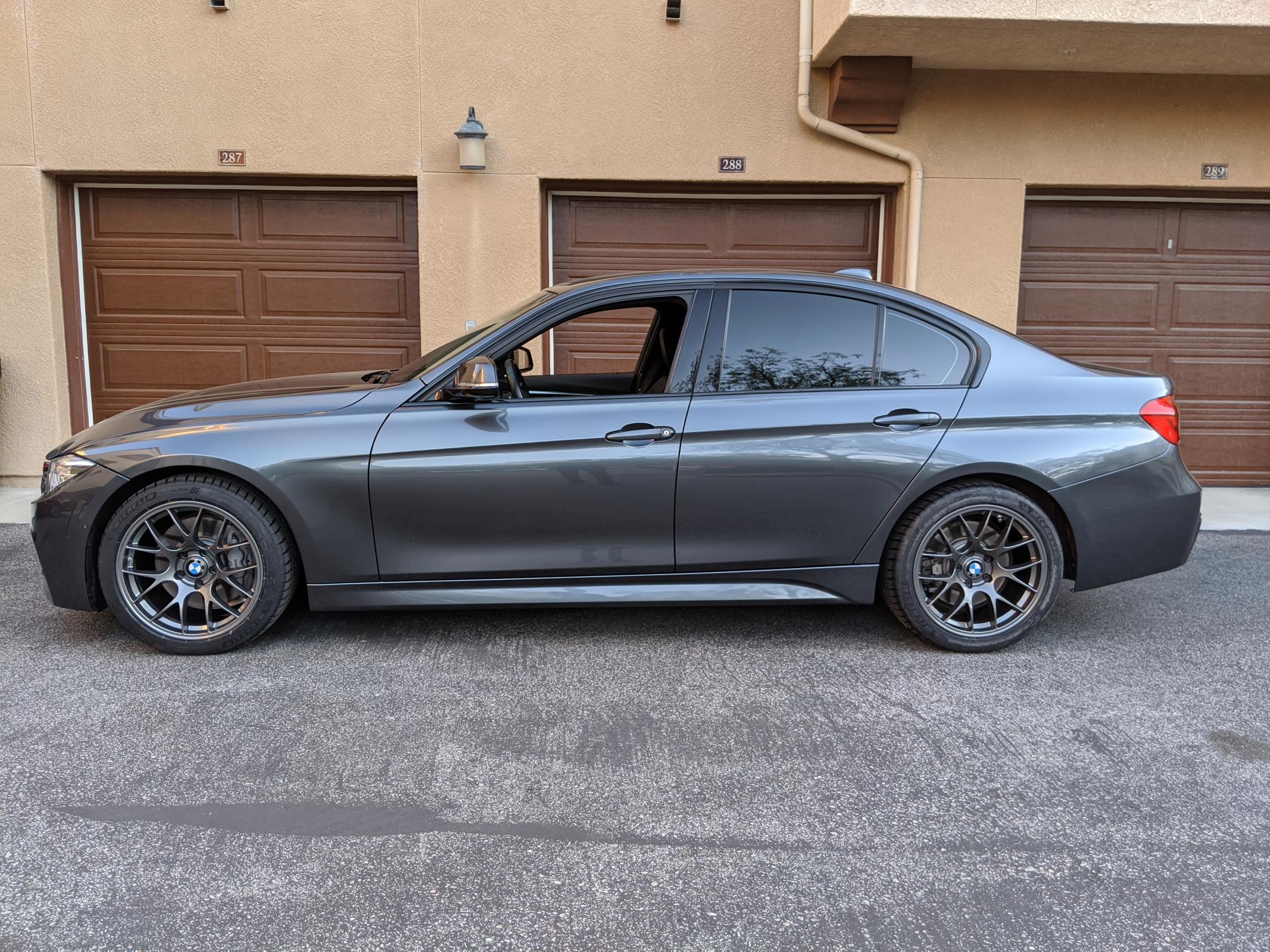 BMW F30 Sedan 3 Series with 18" EC-7 in Anthracite on BMW F30 F31 F34 ...