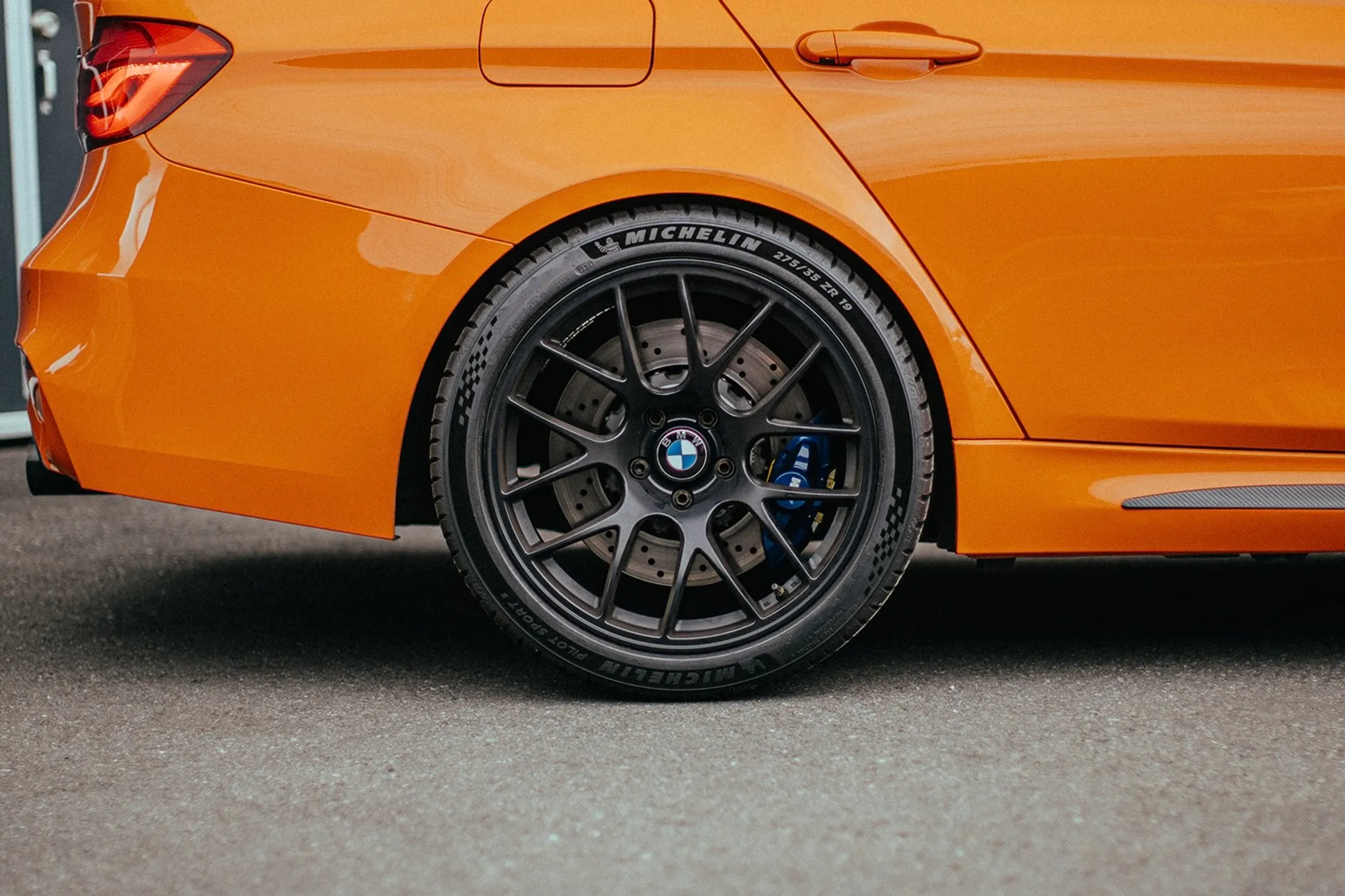BMW F80 M3 with 18" EC-7 Wheels in Satin Black