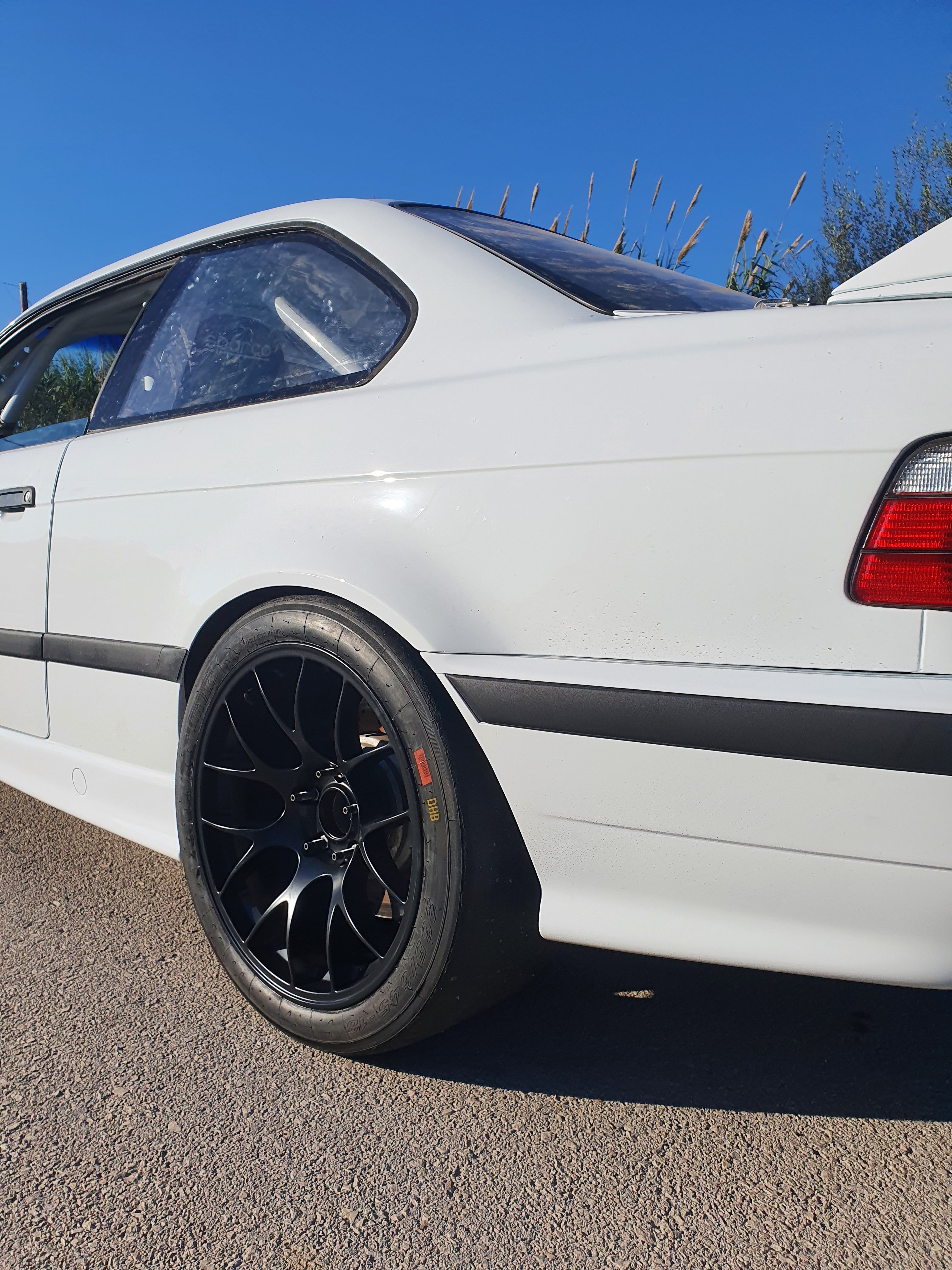 BMW E36 3 Series with 18" EC-7 Wheels in Satin Black