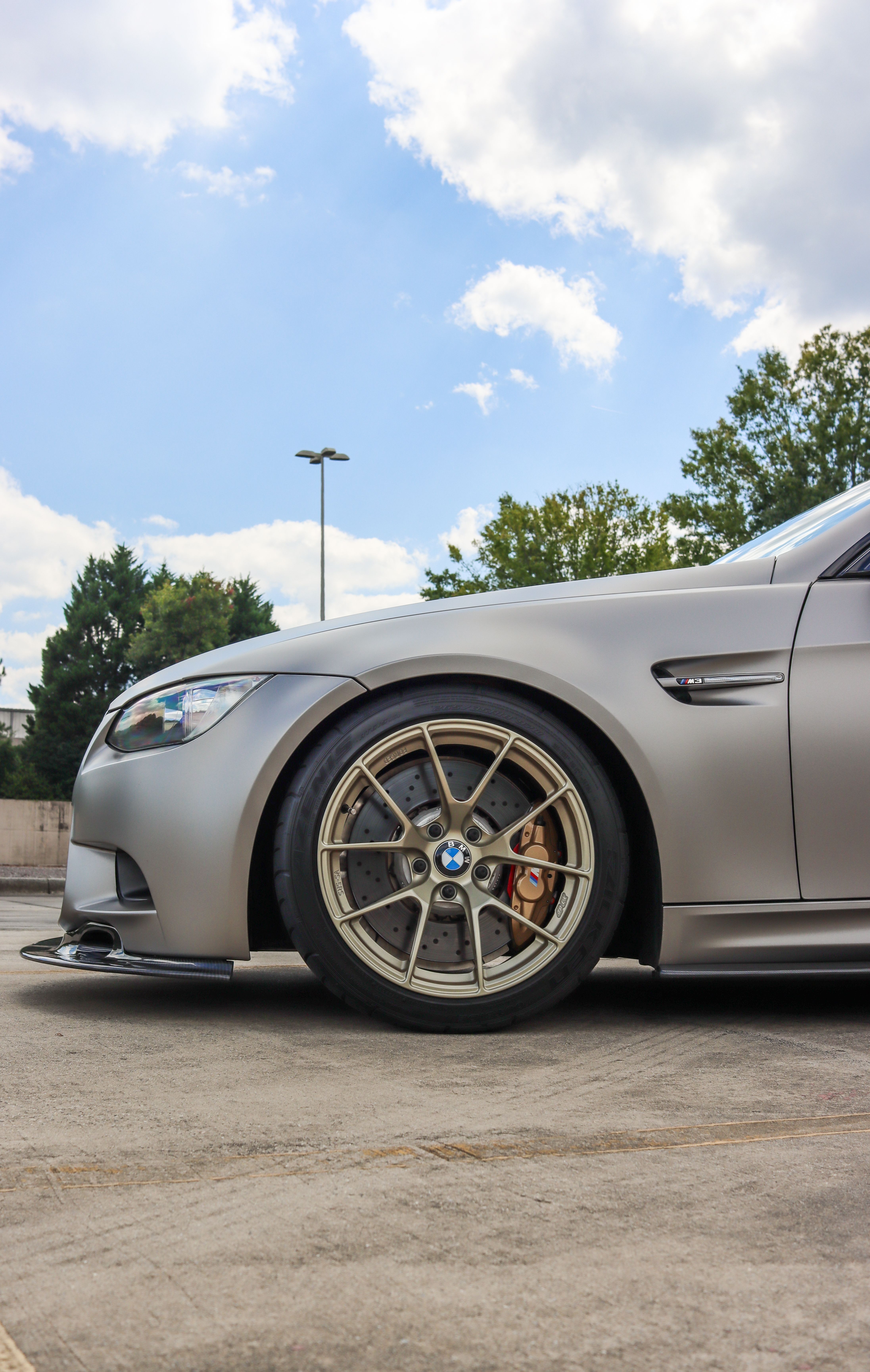 BMW E92 Coupe M3 with 18" VS-5RS in Motorsport Gold on BMW E90 E92 E93 ...