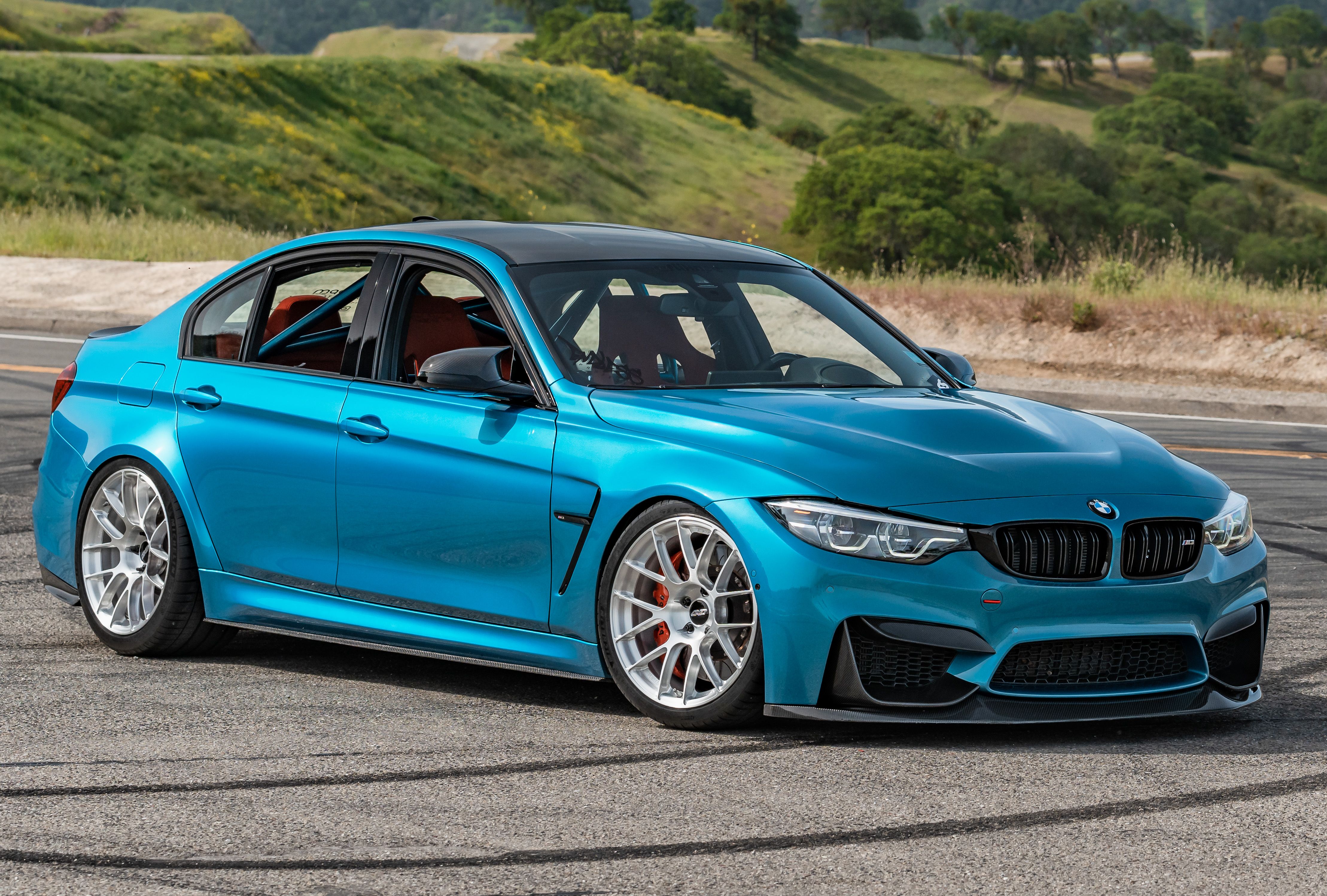 BMW F80 M3 with 19" EC-7RS Wheels in Brushed Clear