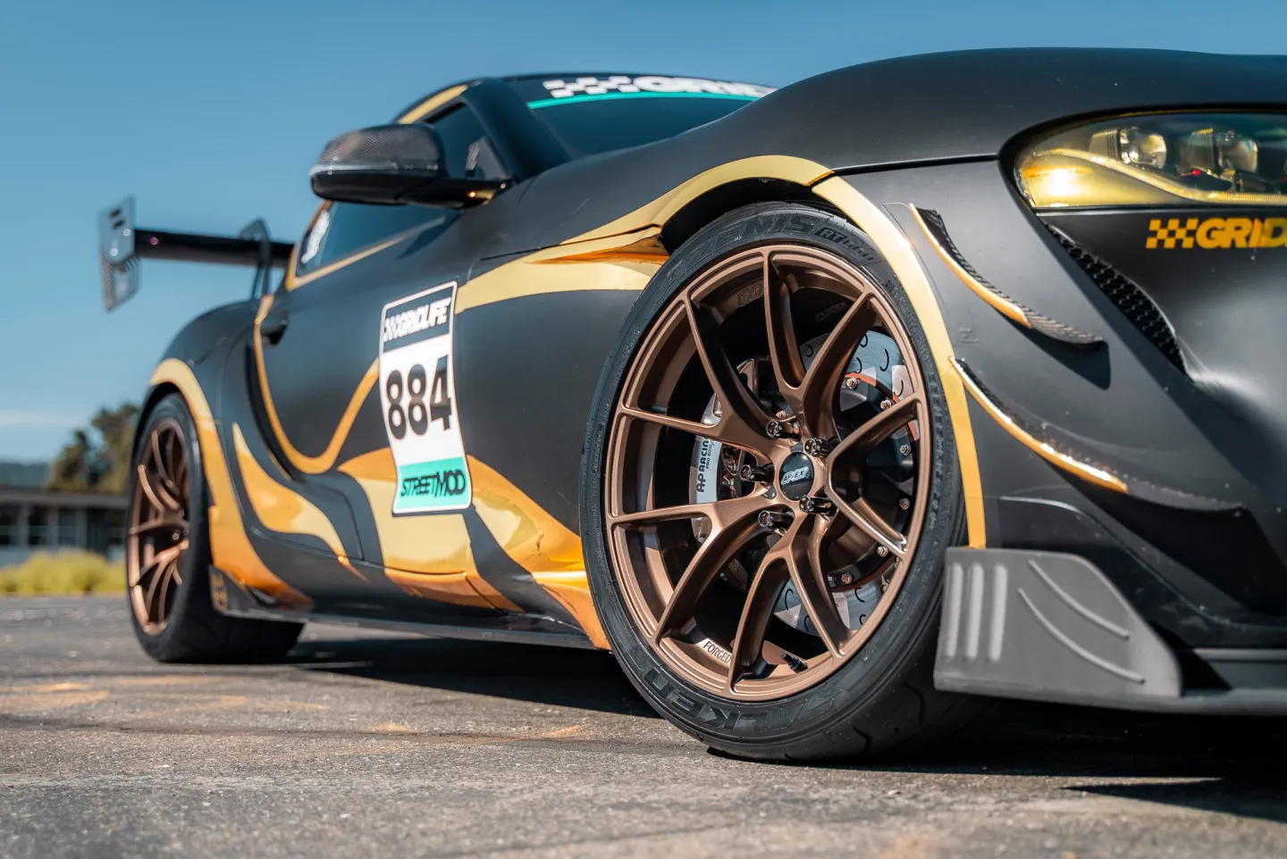 Toyota GR Supra with 19" VS-5RS Wheels in Satin Bronze
