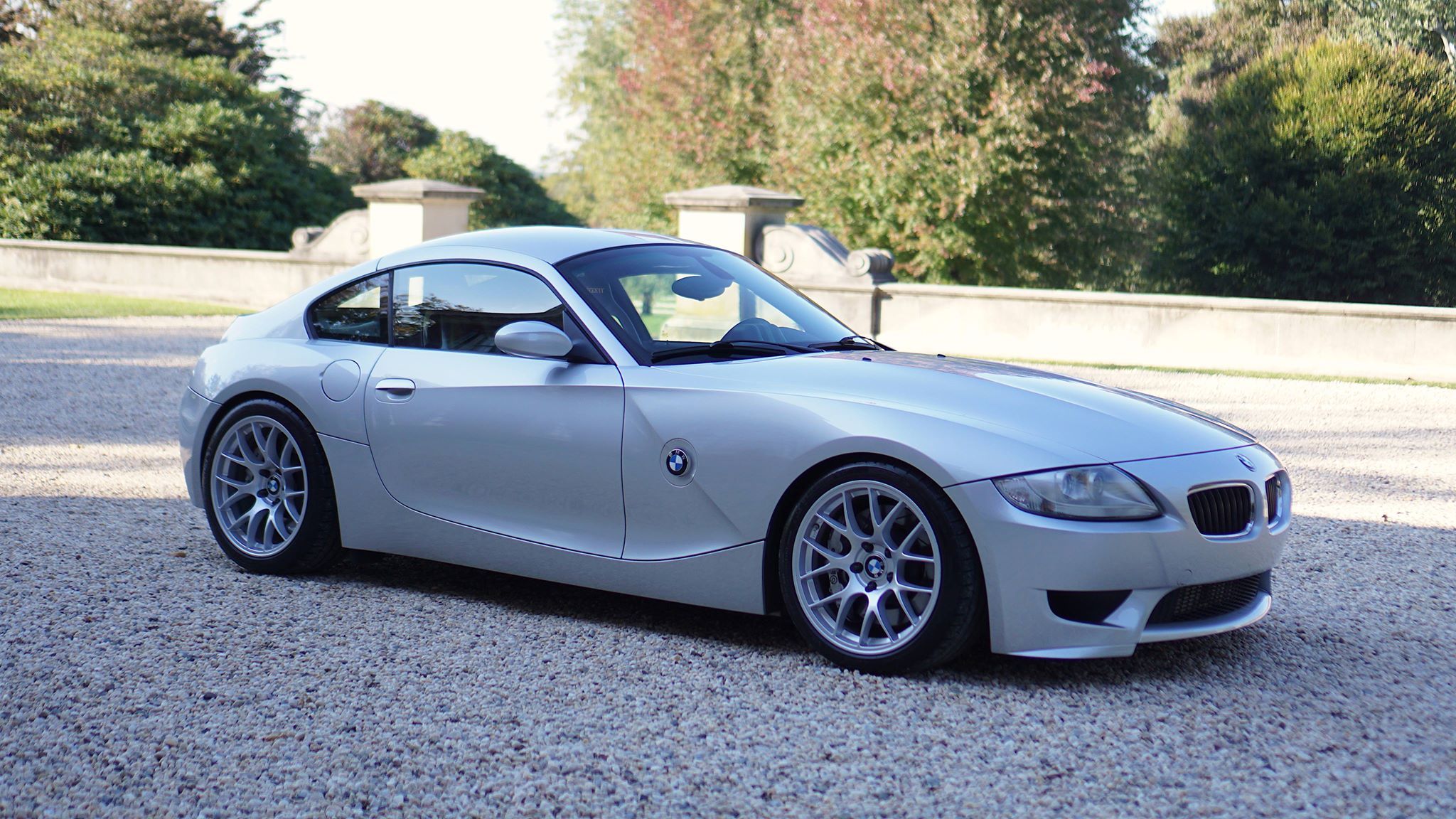 BMW E86 Coupe Z4 M with 18" EC-7 Wheels in Race Silver
