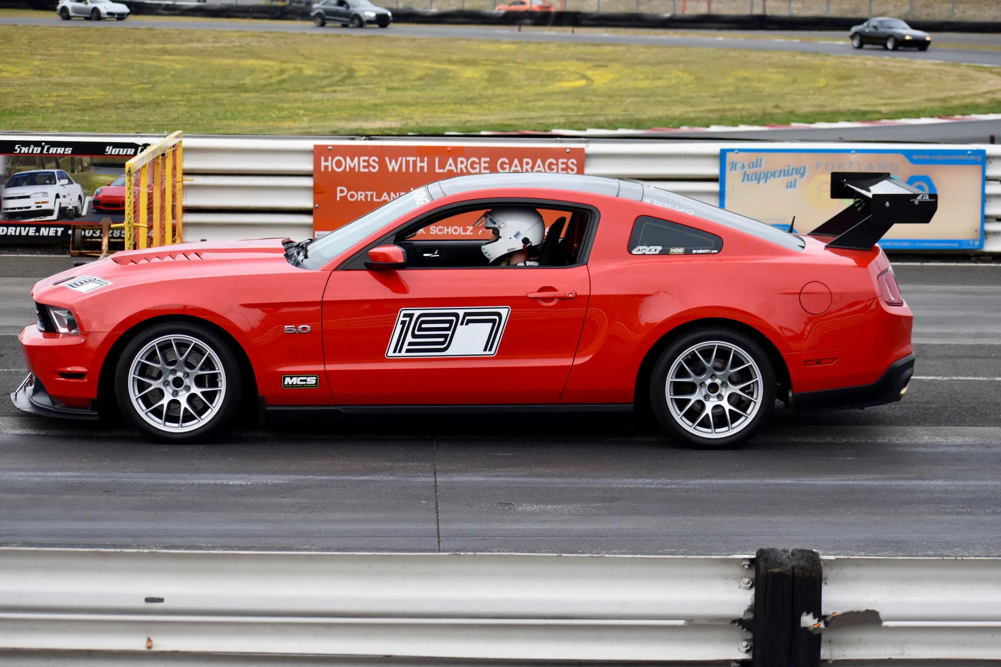 Ford S197 Mustang GT with 18" EC-7 Wheels in Race Silver