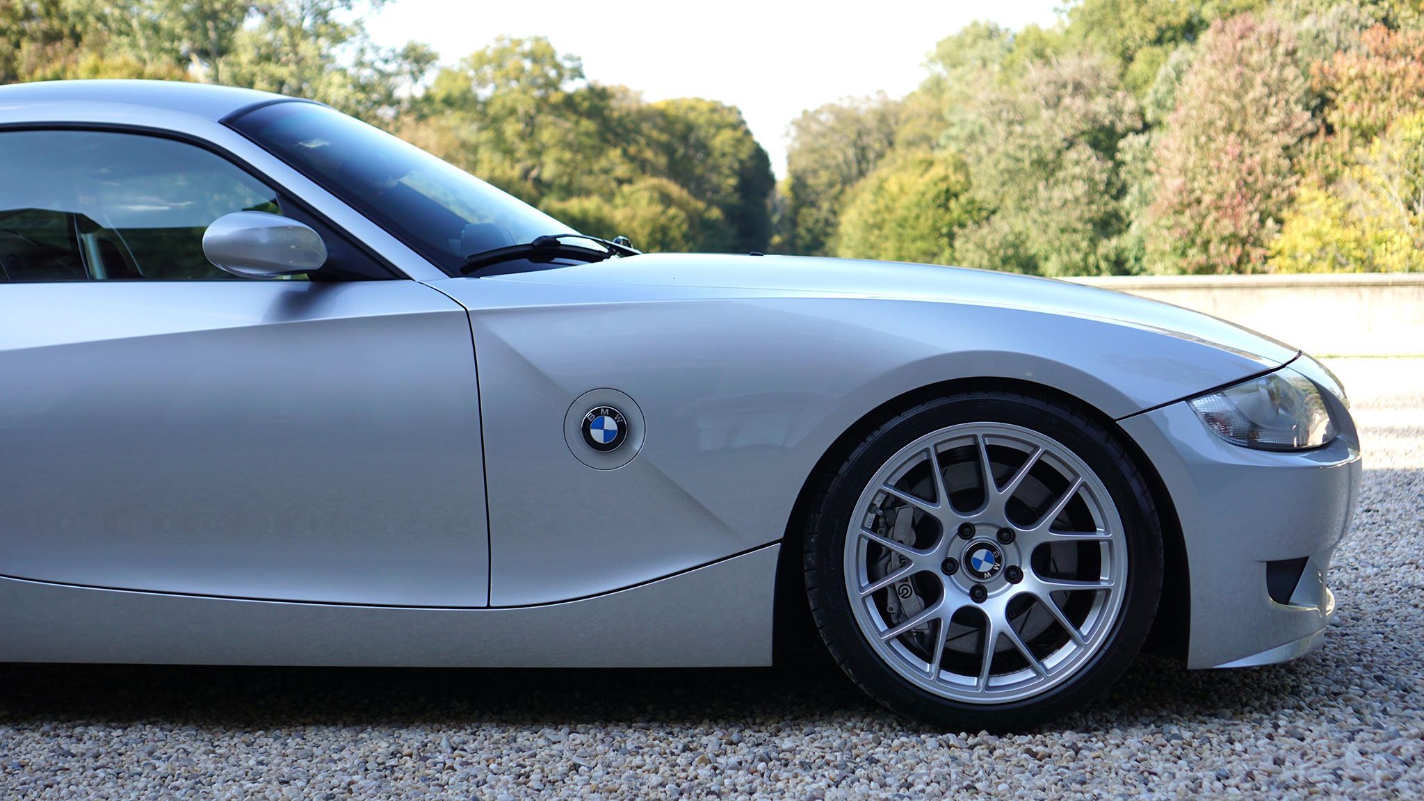 BMW E86 Coupe Z4 M with 18" EC-7 Wheels in Race Silver