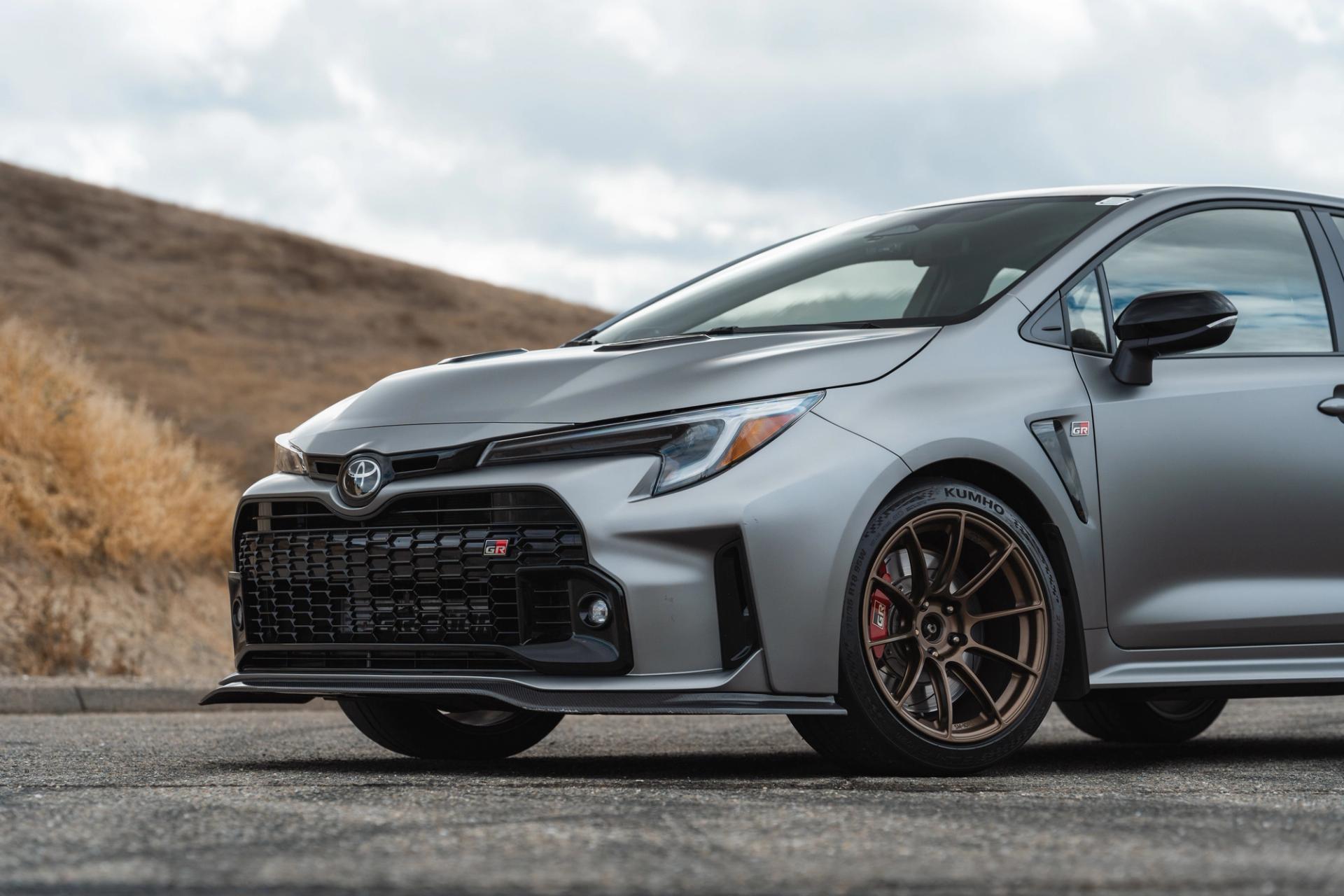 Toyota GR Corolla with 18" SM-10RS Wheels in Satin Bronze
