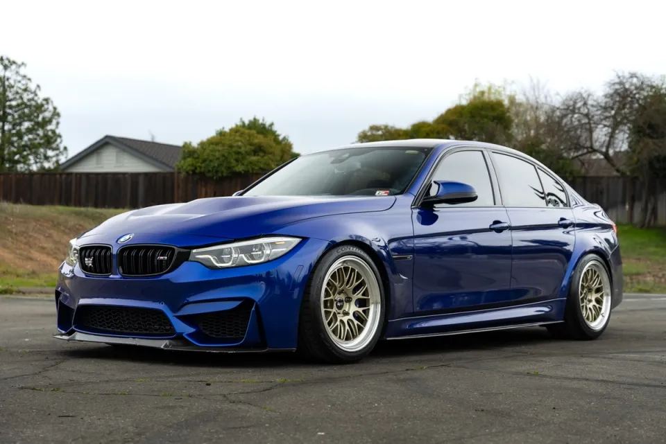 BMW F80 M3 with 18" ML-10RT Wheels in Machined Lip Gloss Motorsport Gold