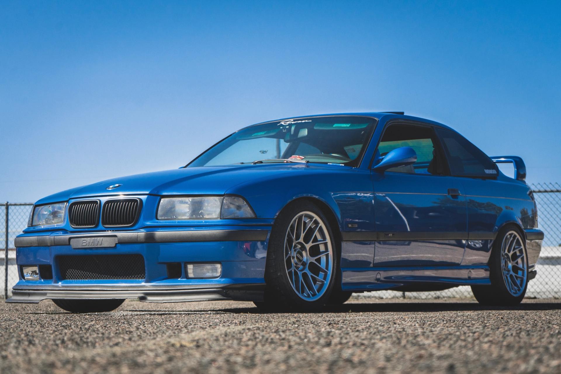 Chandler’s Estoril Blue E36 M3 With ARC-8 Wheels