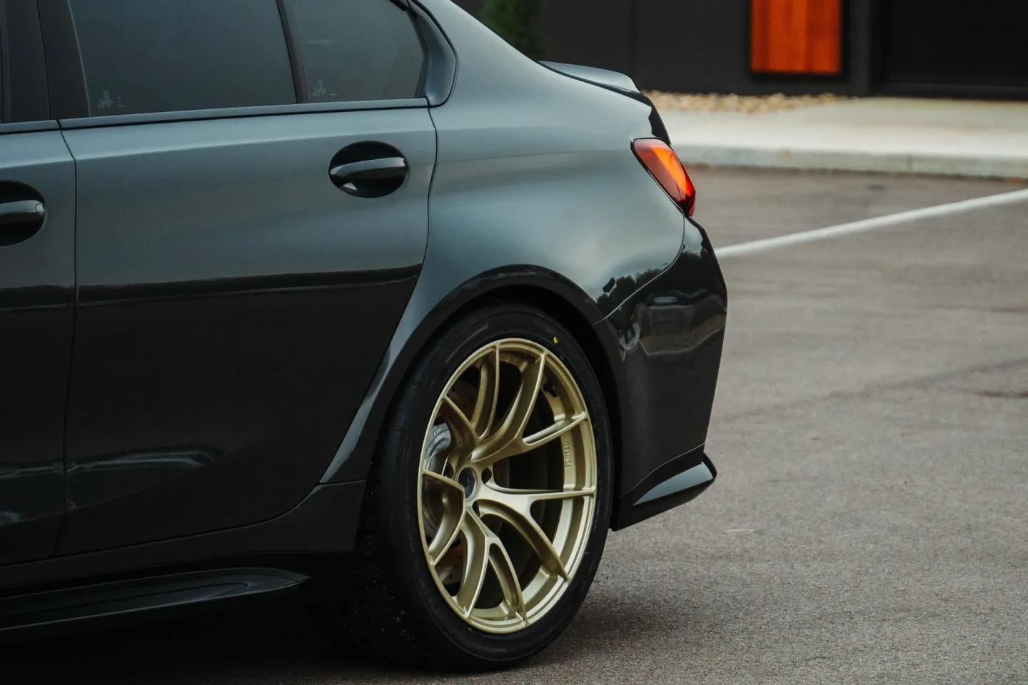 BMW G80 M3 with 19" VS-5RS Wheels in Motorsport Gold