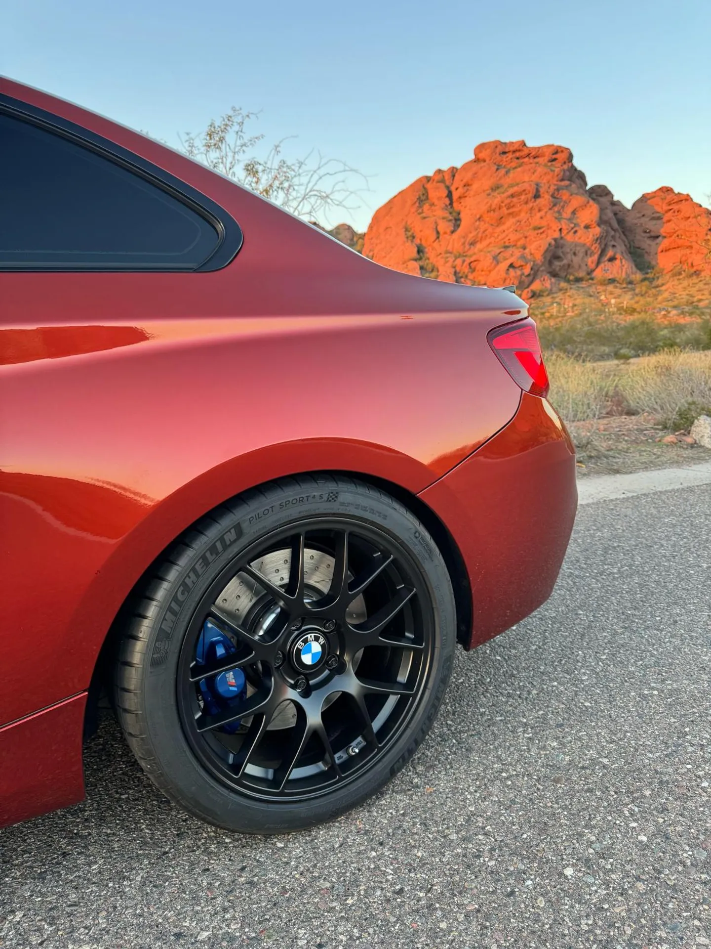 BMW F22 Coupe 2 Series with 18" EC-7 Wheels in Satin Black