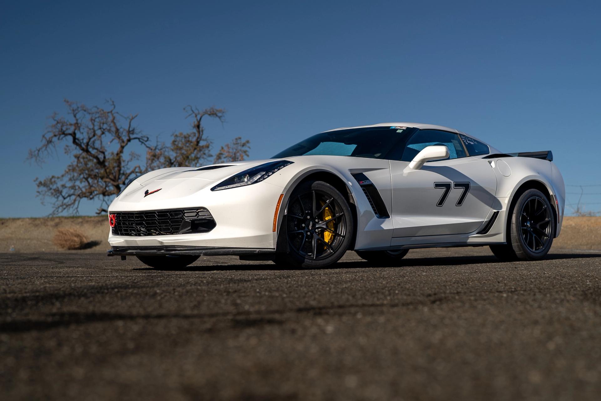 Chevrolet C7 Corvette Z06 with 18" VS-5RS in Satin Black on Chevrolet ...