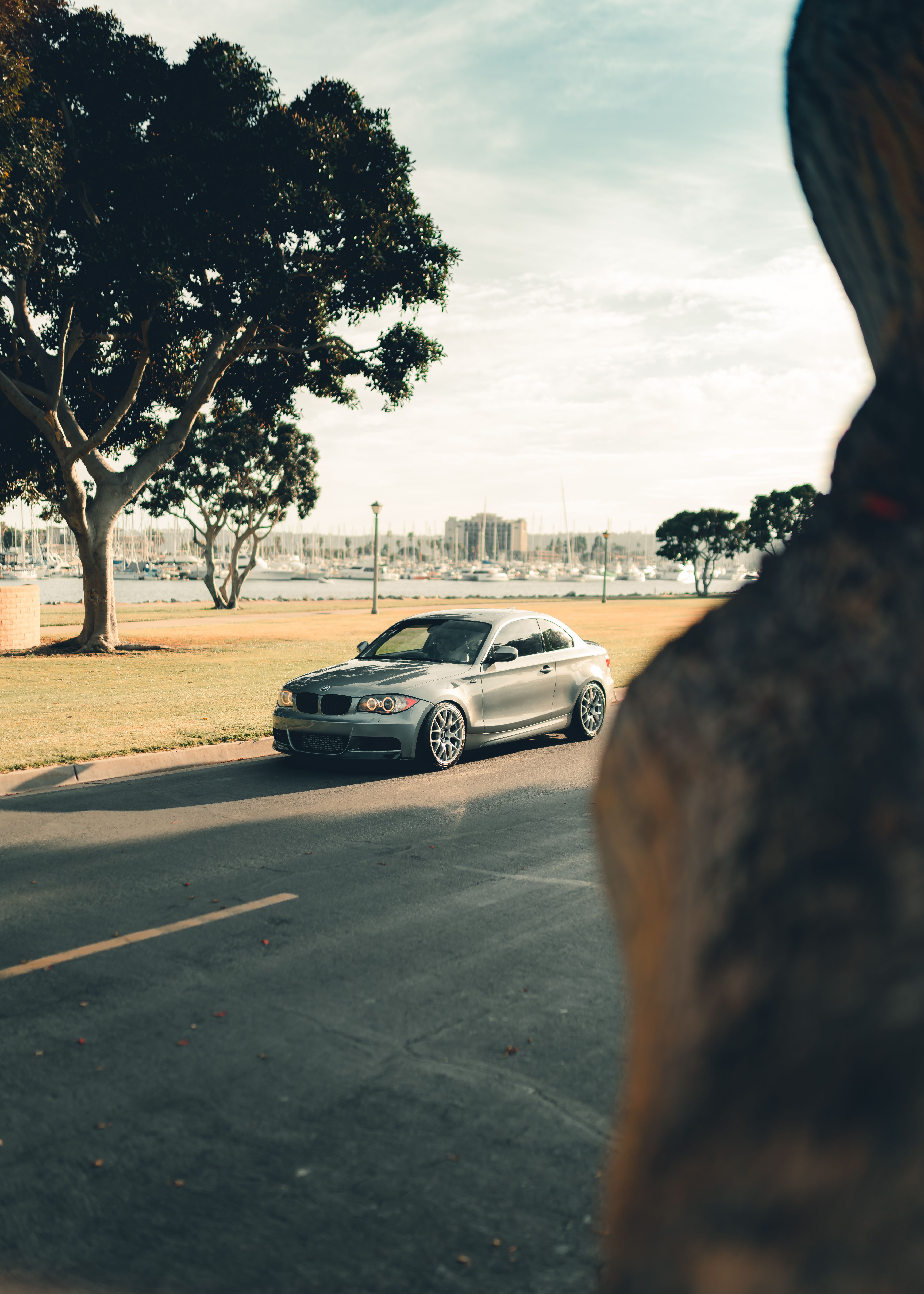BMW E82 Coupe 1 Series with 18" EC-7 Wheels in Race Silver