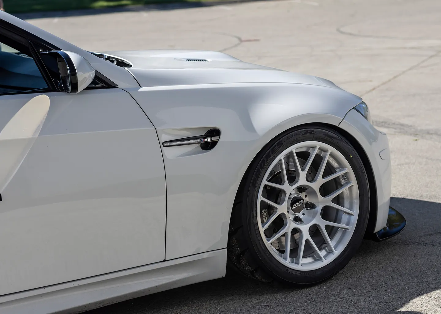 BMW E92 Coupe M3 with 18" ARC-8R Wheels in Brushed Clear