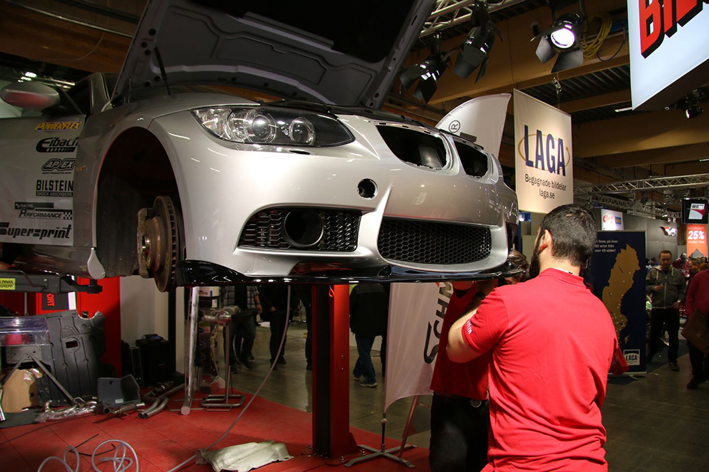Live BMW 335I Track Build at the Bilsport Performance & Custom Motor Show