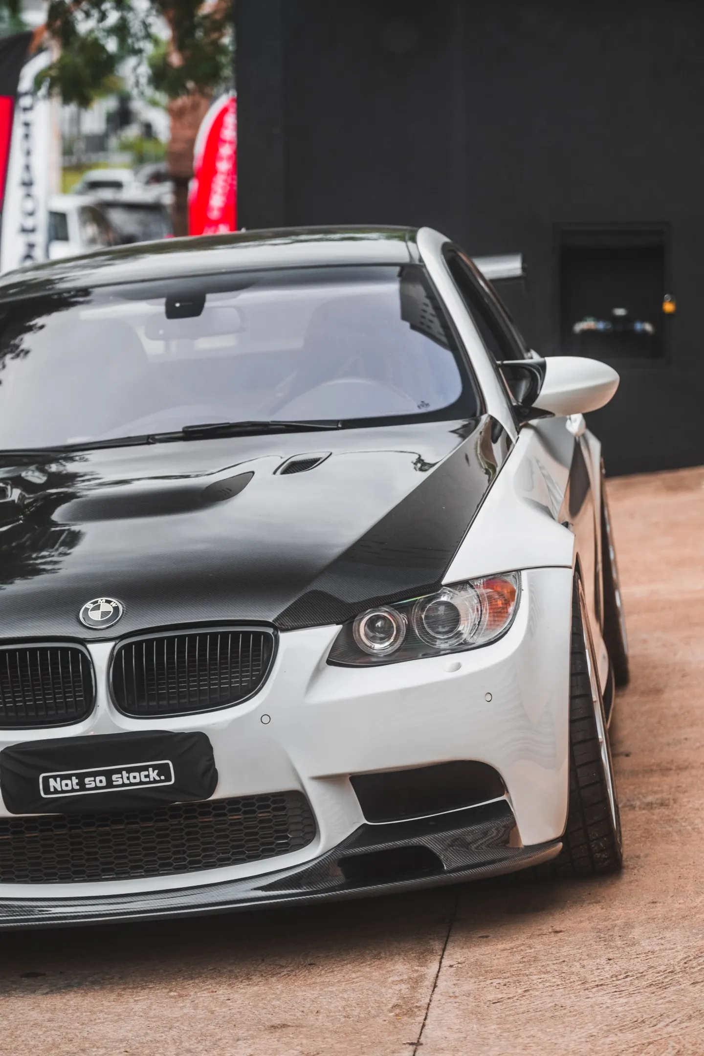 BMW E92 Coupe M3 with 18" EC-7 Wheels in Race Silver