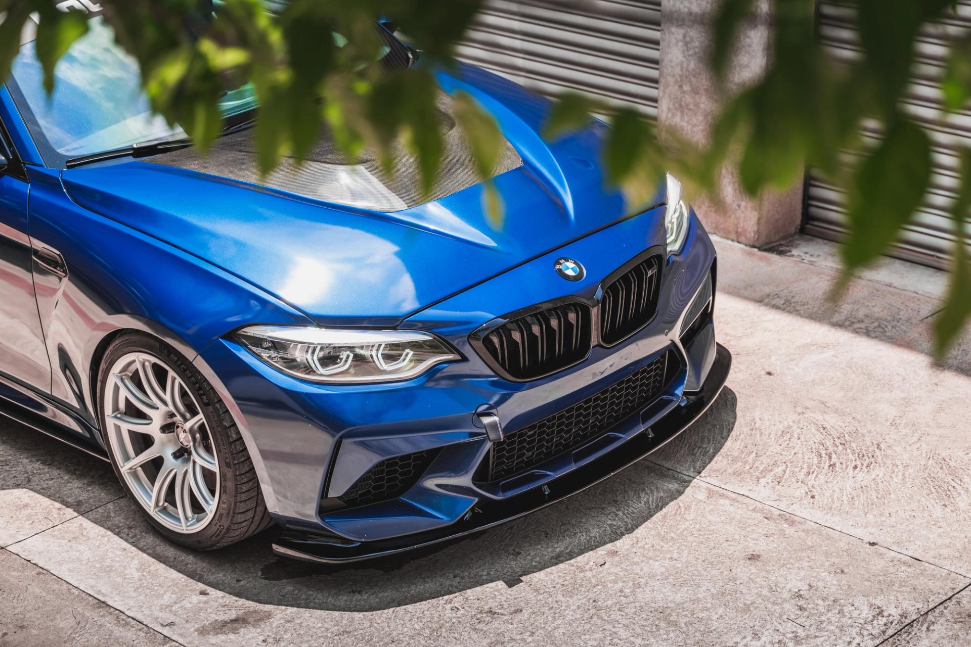 BMW F87 M2 with 19" SM-10 Wheels in Race Silver