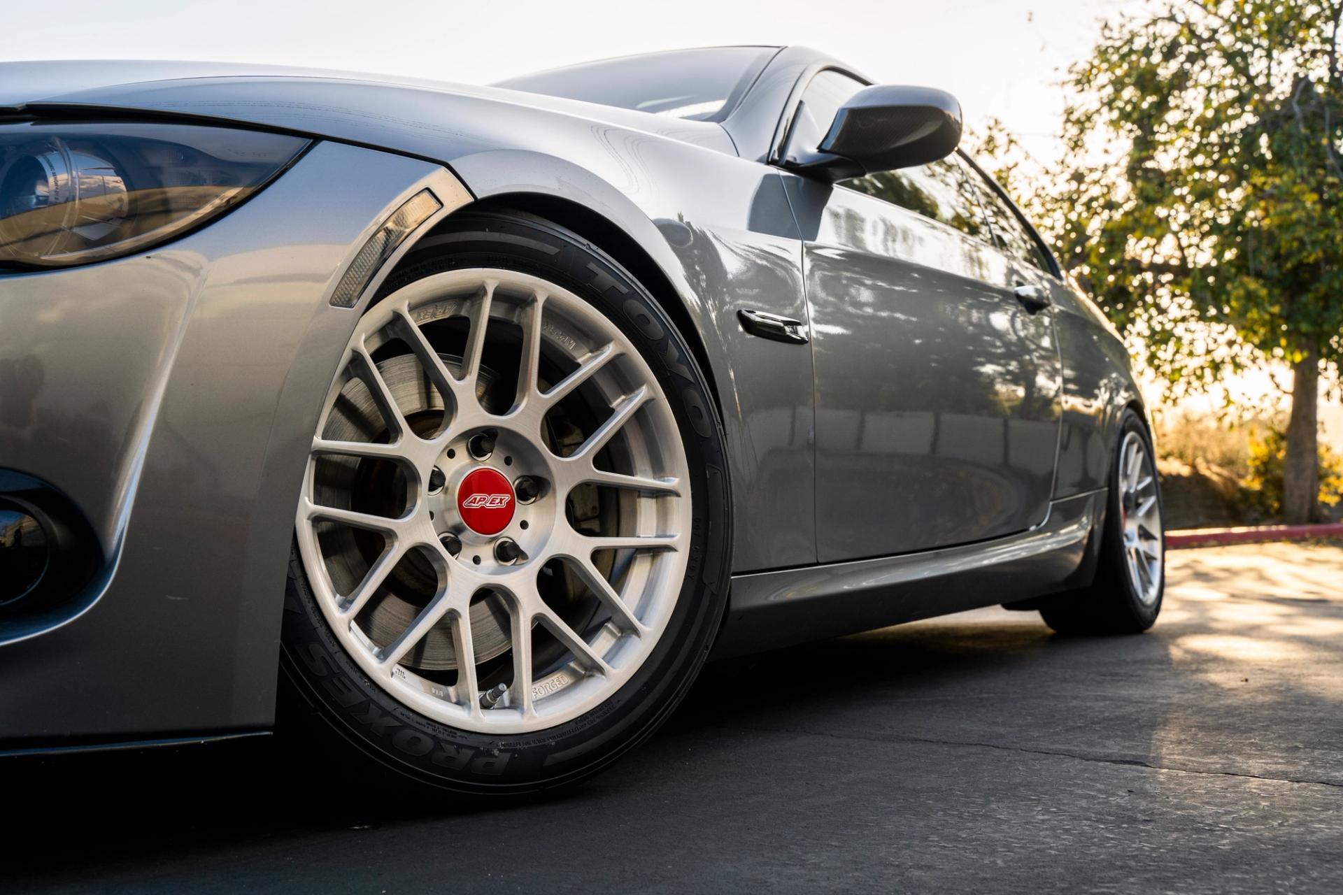 BMW E92 Coupe 3 Series with 17" ARC-8R Wheels in Brushed Clear