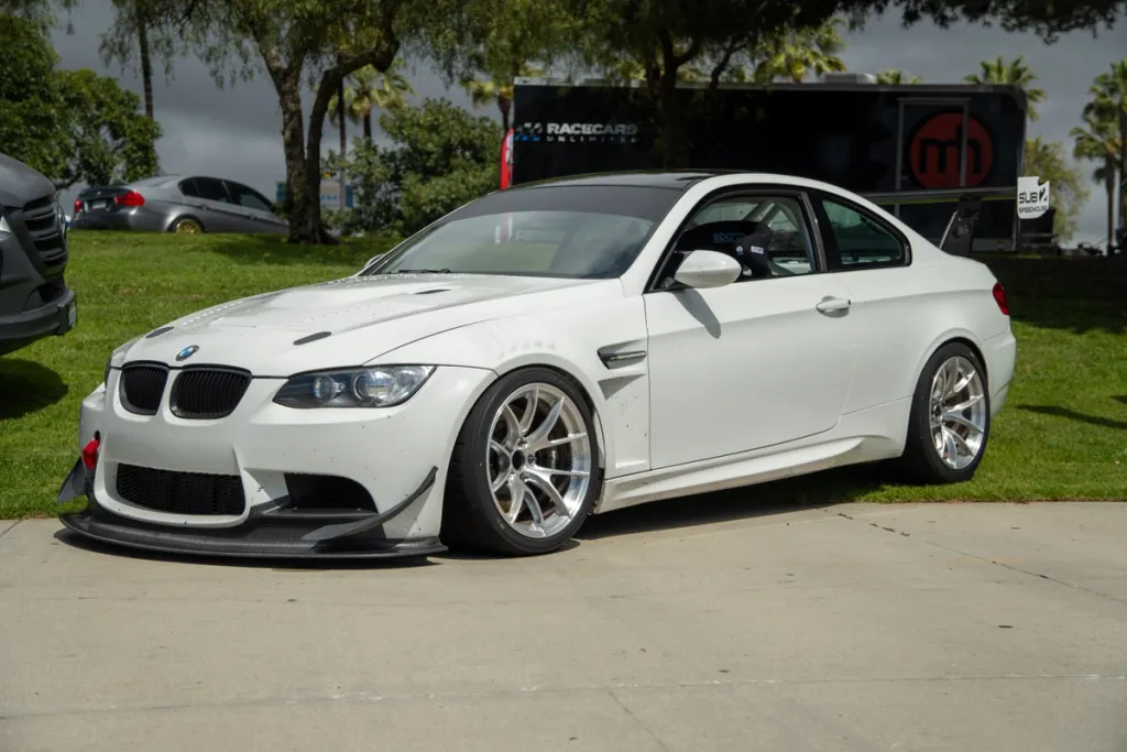 BMW E92 Coupe M3 with 18" VS-5RS Wheels in Brushed Clear