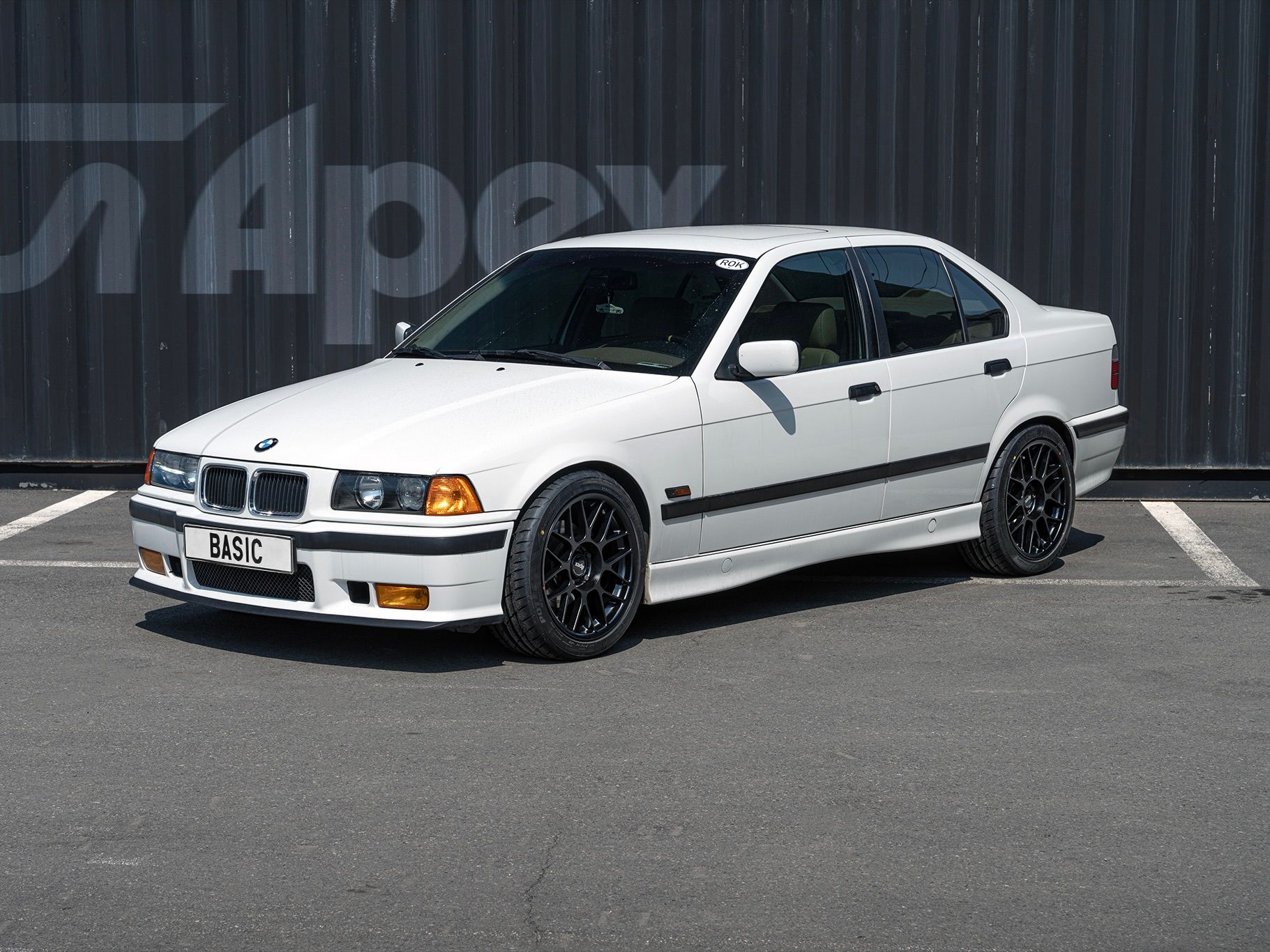 BMW E36 3 Series with 17" ARC-8 Wheels in Satin Black