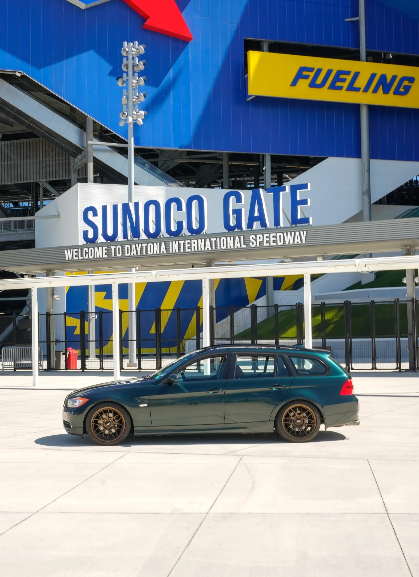 BMW E91 Wagon 3 Series with 18" ARC-8 Wheels in Satin Bronze