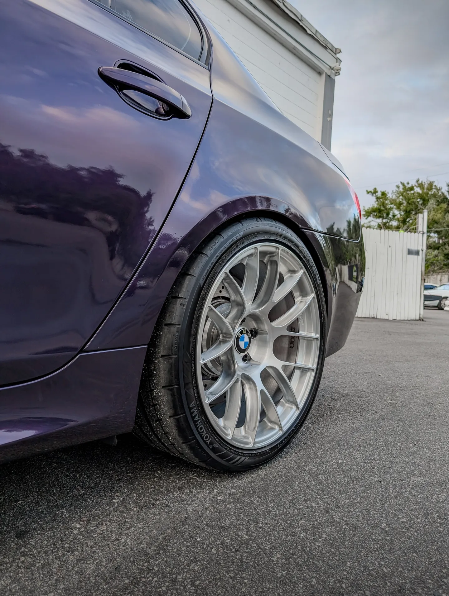 BMW E60 M5 with 19" EC-7RS Wheels in Brushed Clear