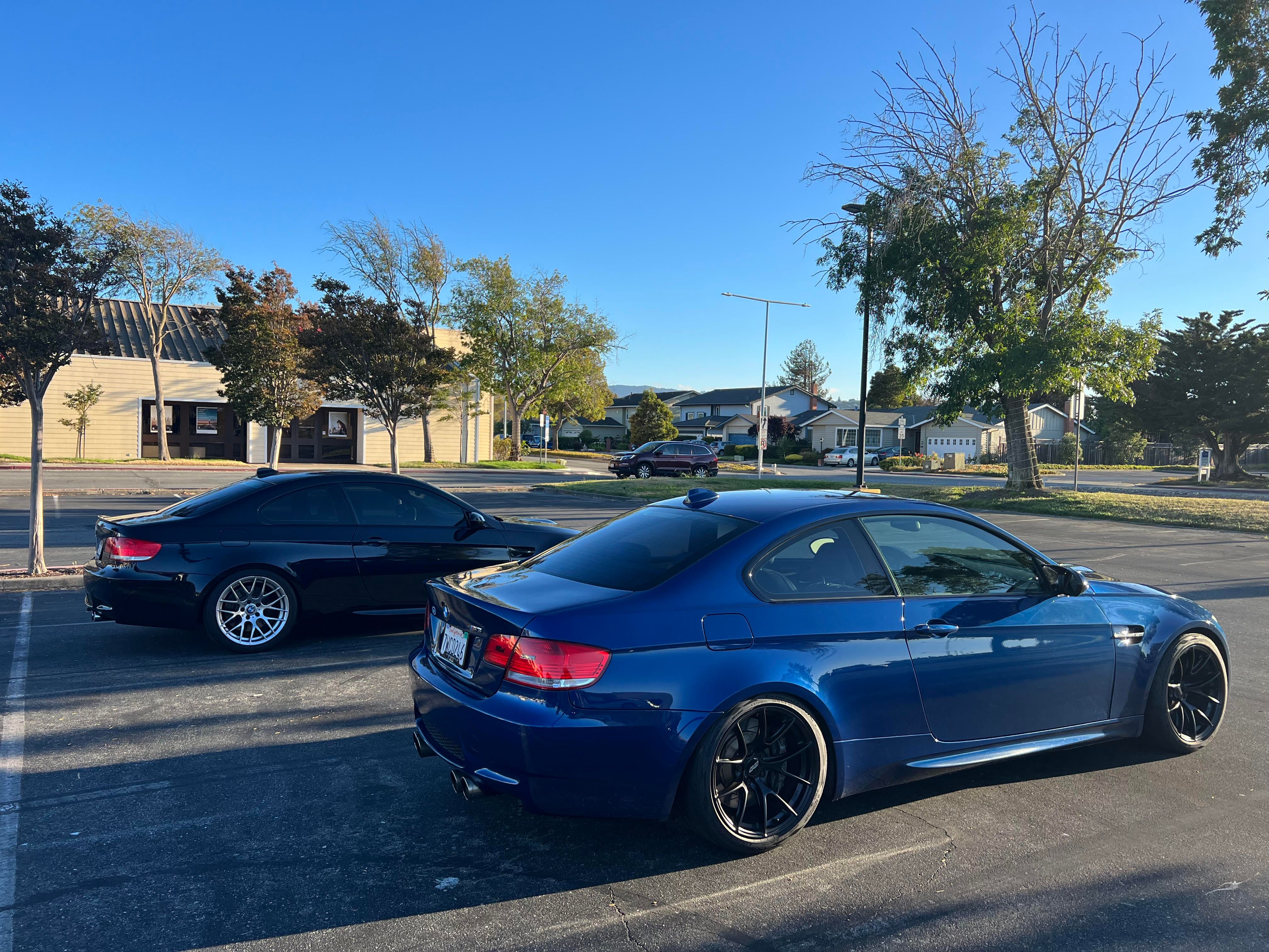 BMW E92 Coupe M3 with 18" VS-5RS Wheels in Satin Black