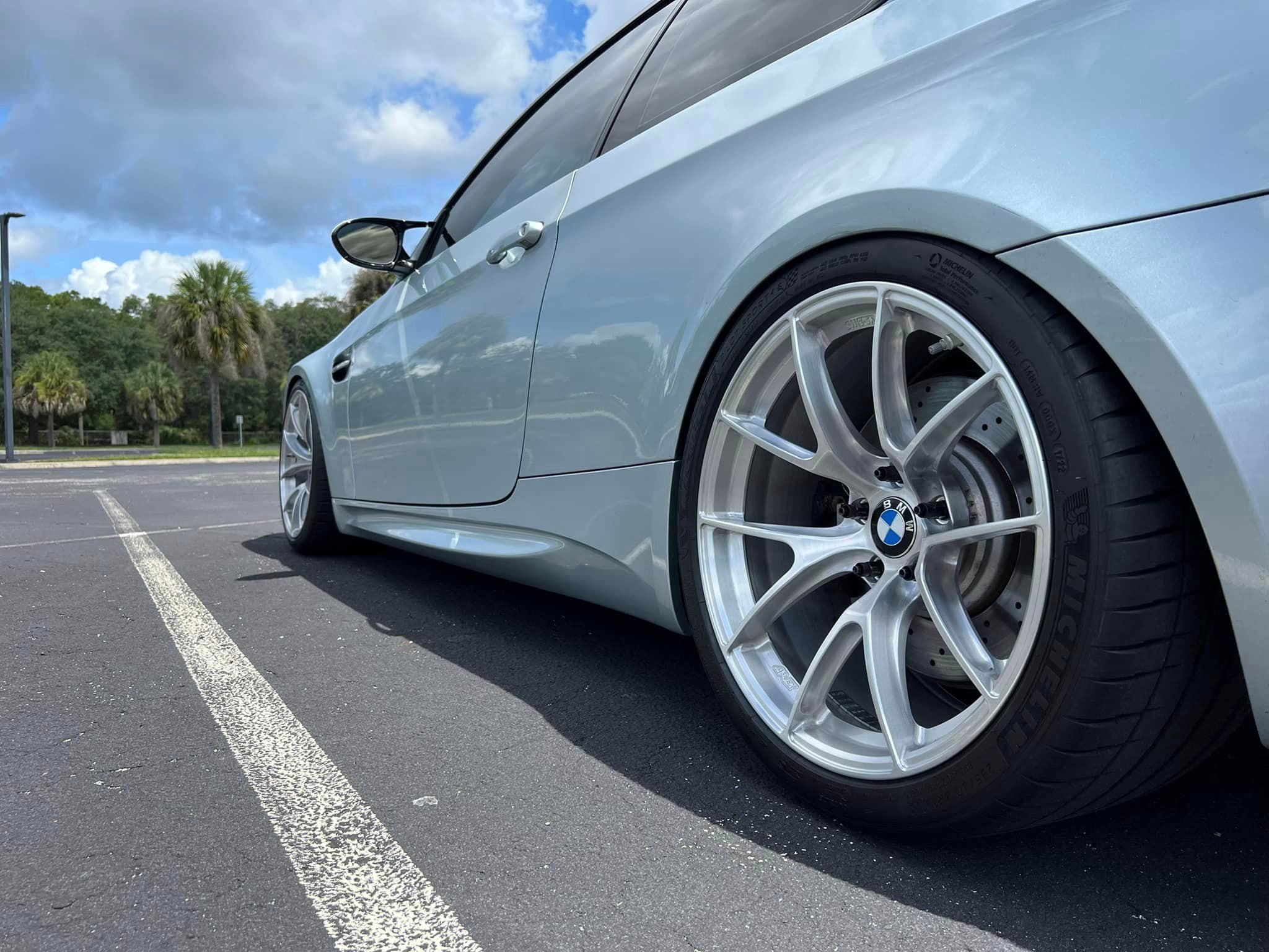 BMW E92 Coupe M3 with 19" VS-5RS in Brushed Clear on BMW E90 E92 E93 ...