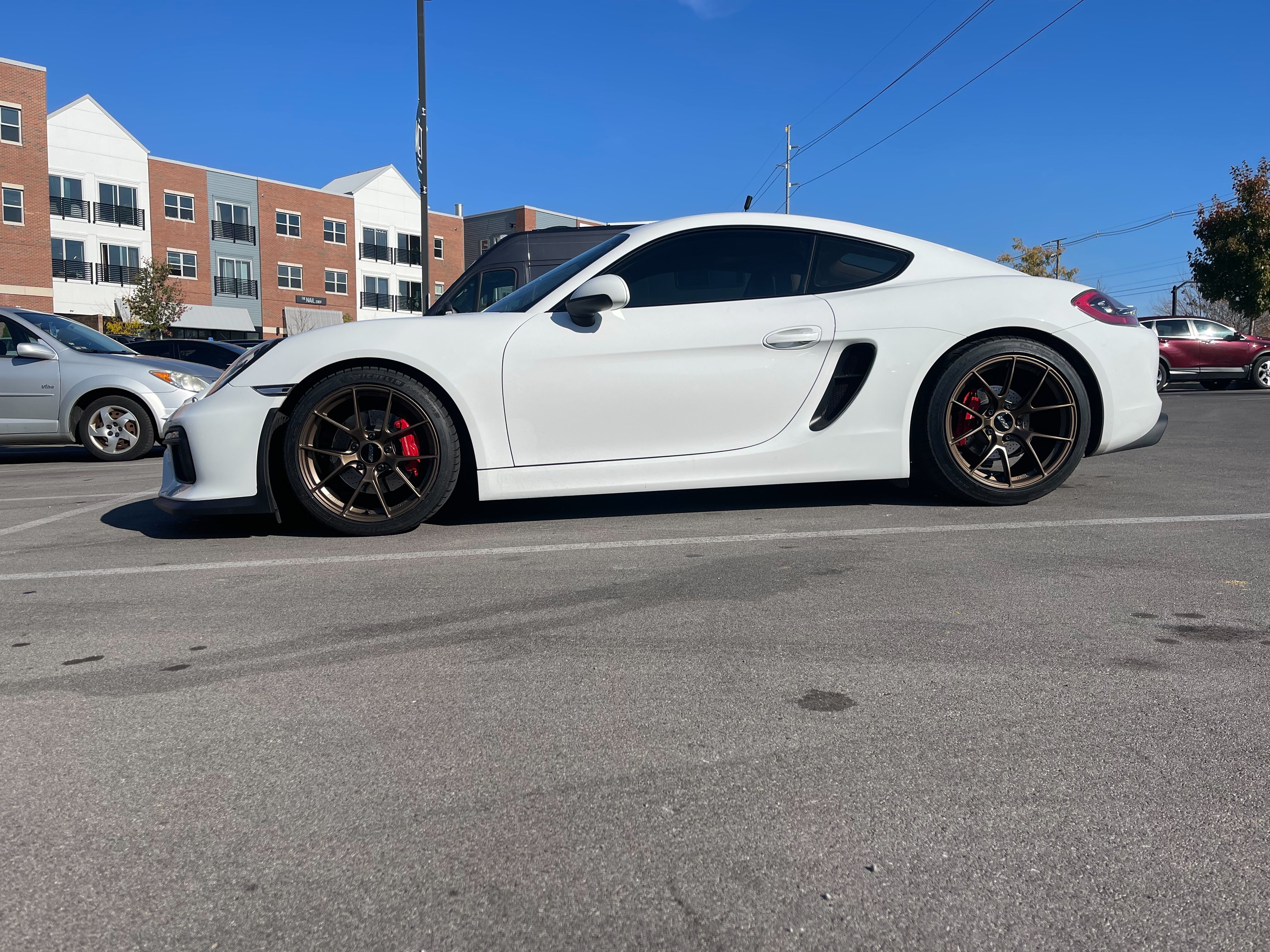 Porsche 981 Cayman S with 19" VS-5RS Wheels in Satin Bronze