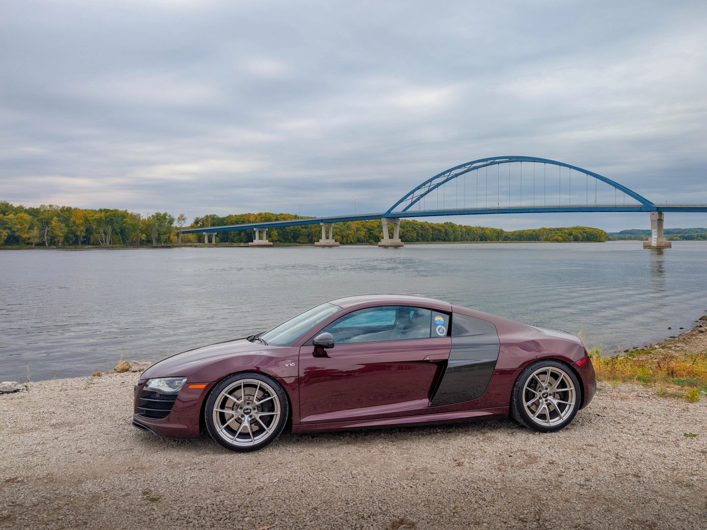 Audi Gen 1 R8 with 19" VS-5RS Wheels in Brushed Clear
