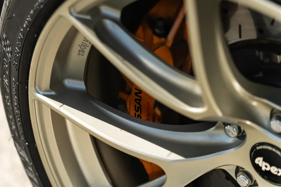 Nissan R35 GT-R Base with 20" VS-5RS Wheels in Motorsport Gold