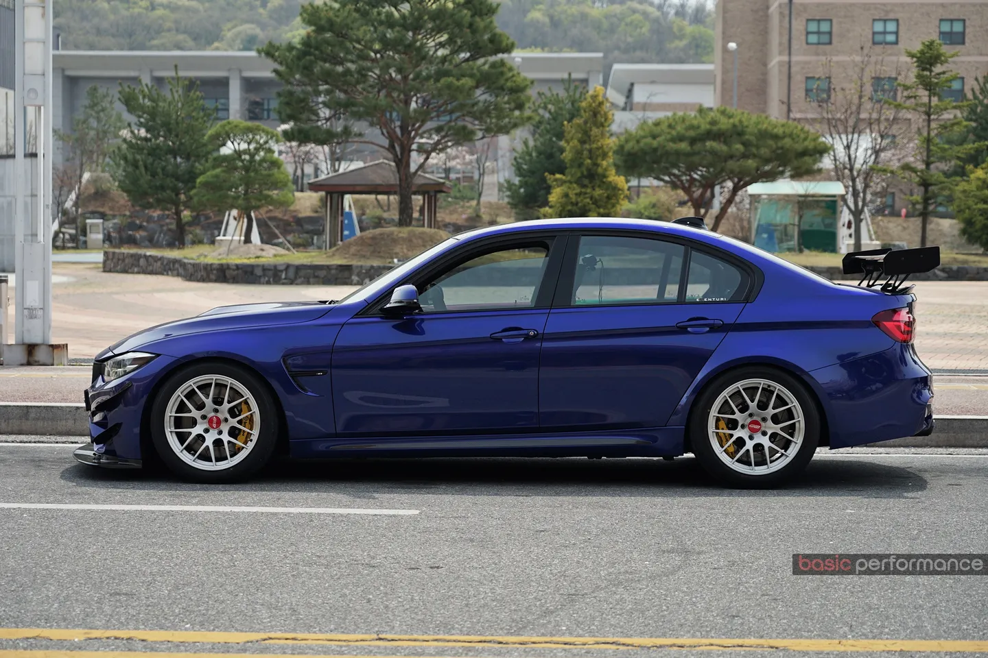 BMW F80 M3 with 18" EC-7R Wheels in Brushed Clear