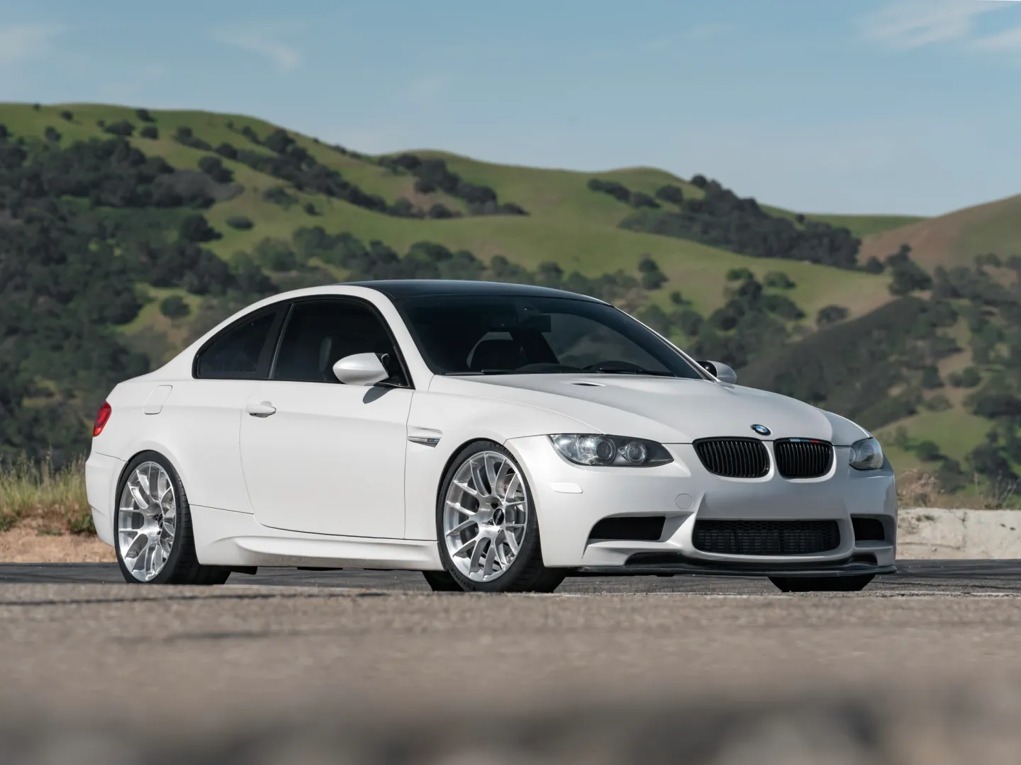 BMW E92 Coupe M3 with 19" EC-7RS Wheels in Brushed Clear