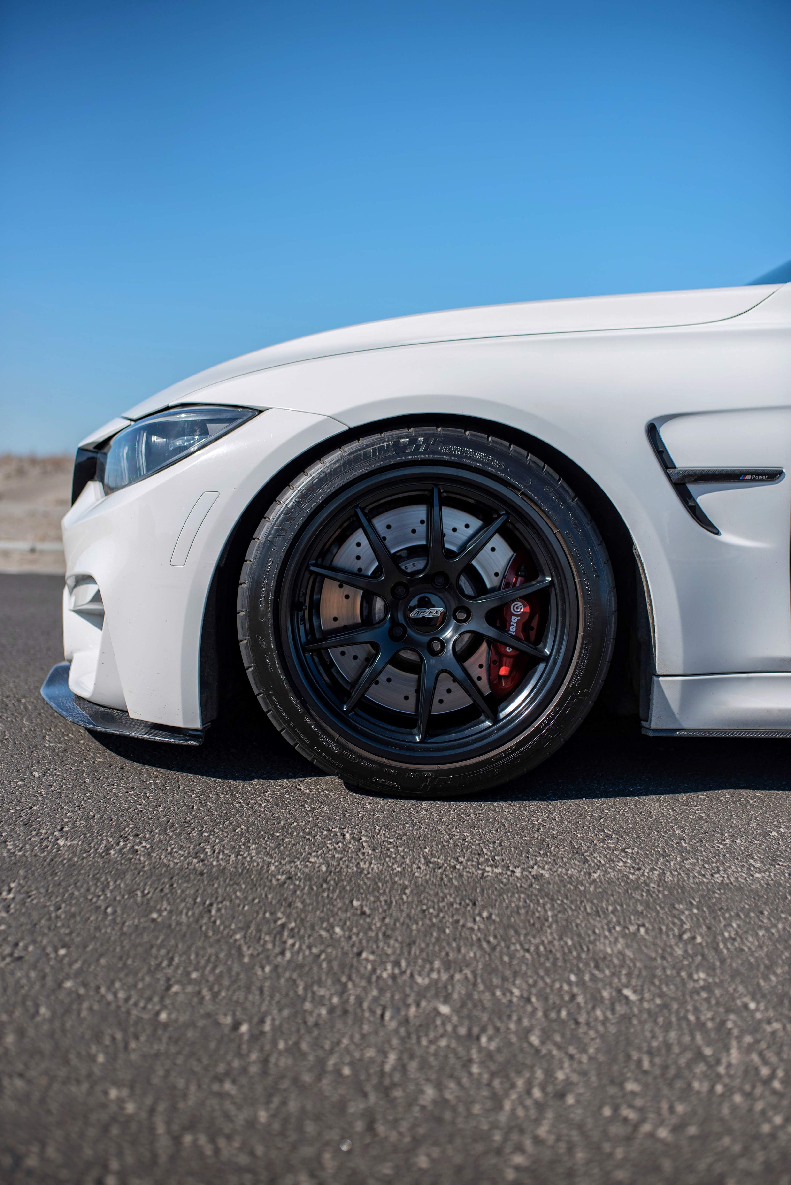 BMW F80 M3 with 18" FL-5 Wheels in Satin Black