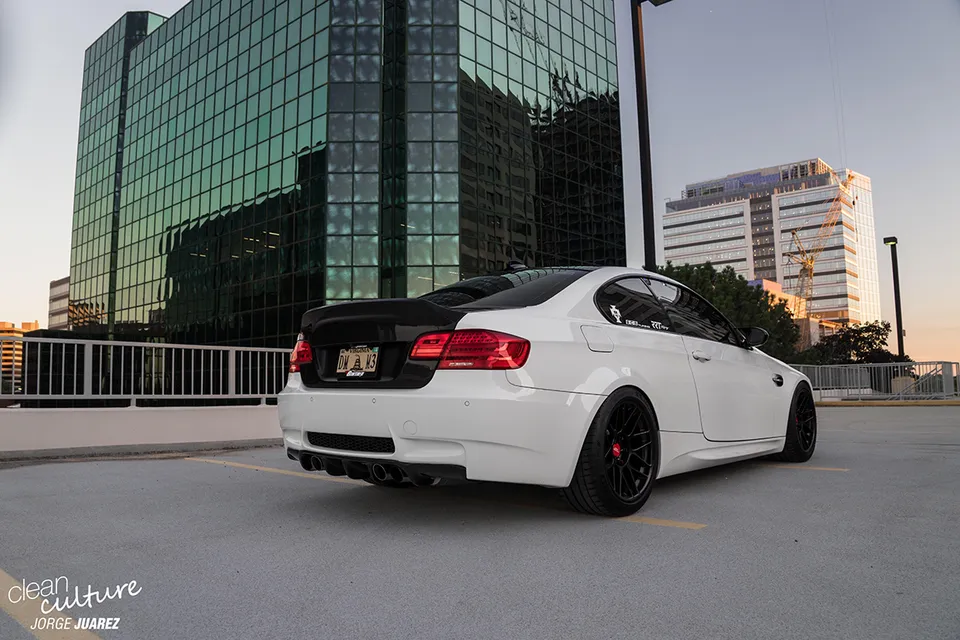 Andre’s Alpine White E92 M3 ZCP With 18″ ARC-8 Wheels