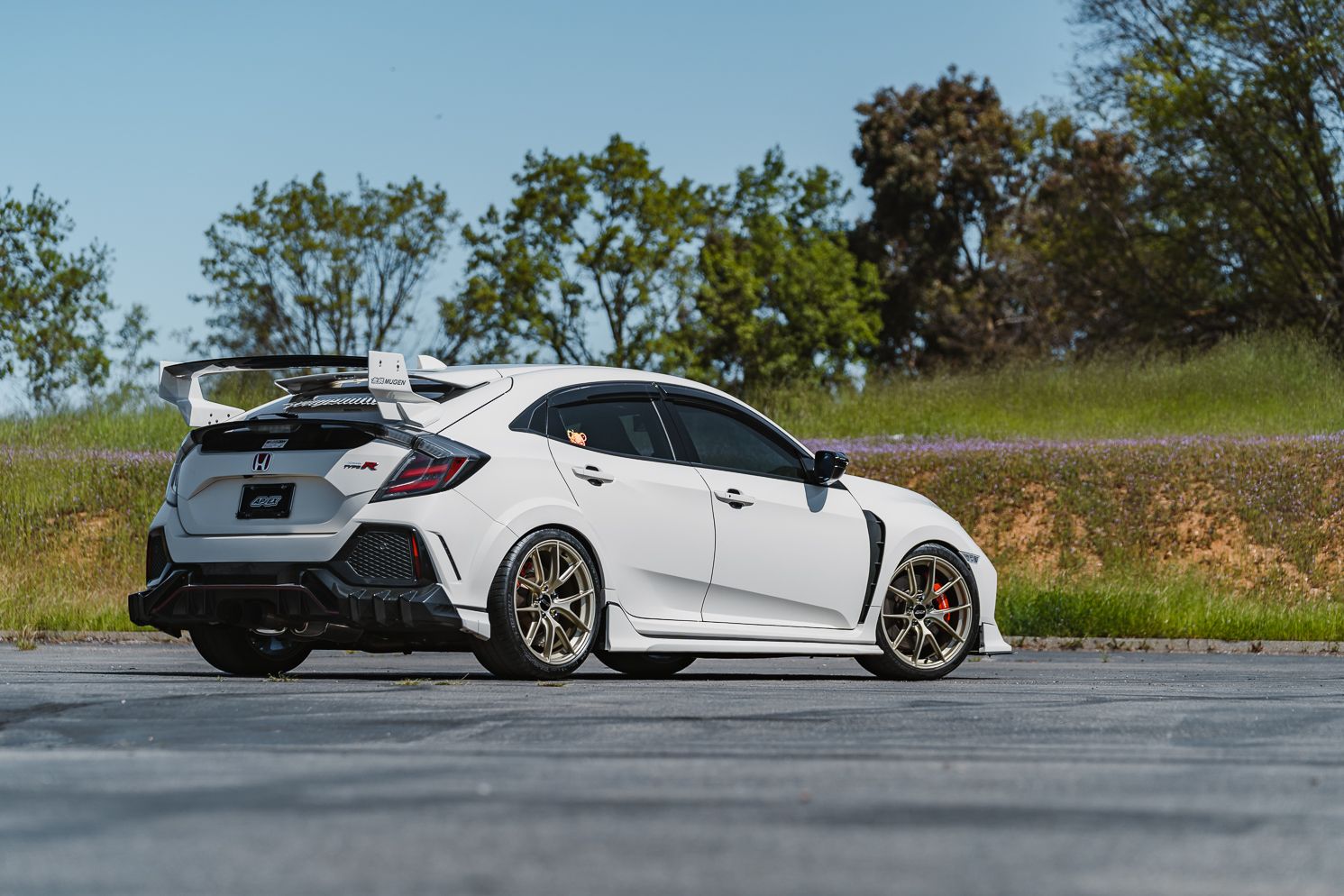 Honda FK8 Civic Type-R with 19" VS-5RS Wheels in Motorsport Gold