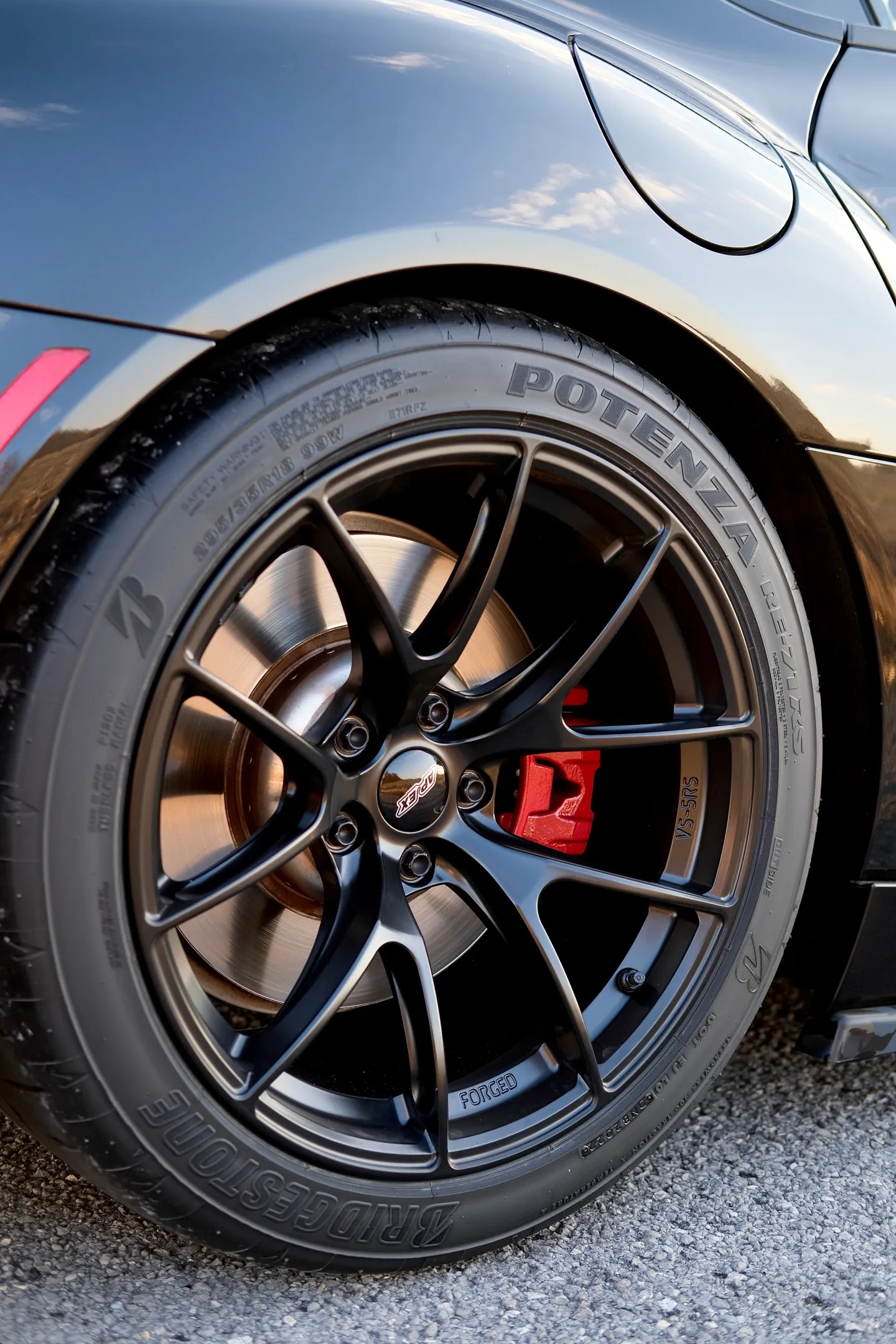Toyota GR Supra with 18" VS-5RS Wheels in Satin Black