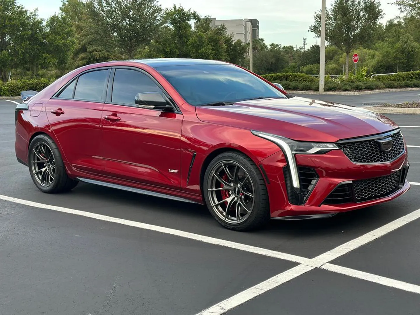 Cadillac CT4-V Blackwing with 18" VS-5RS Wheels in Anthracite