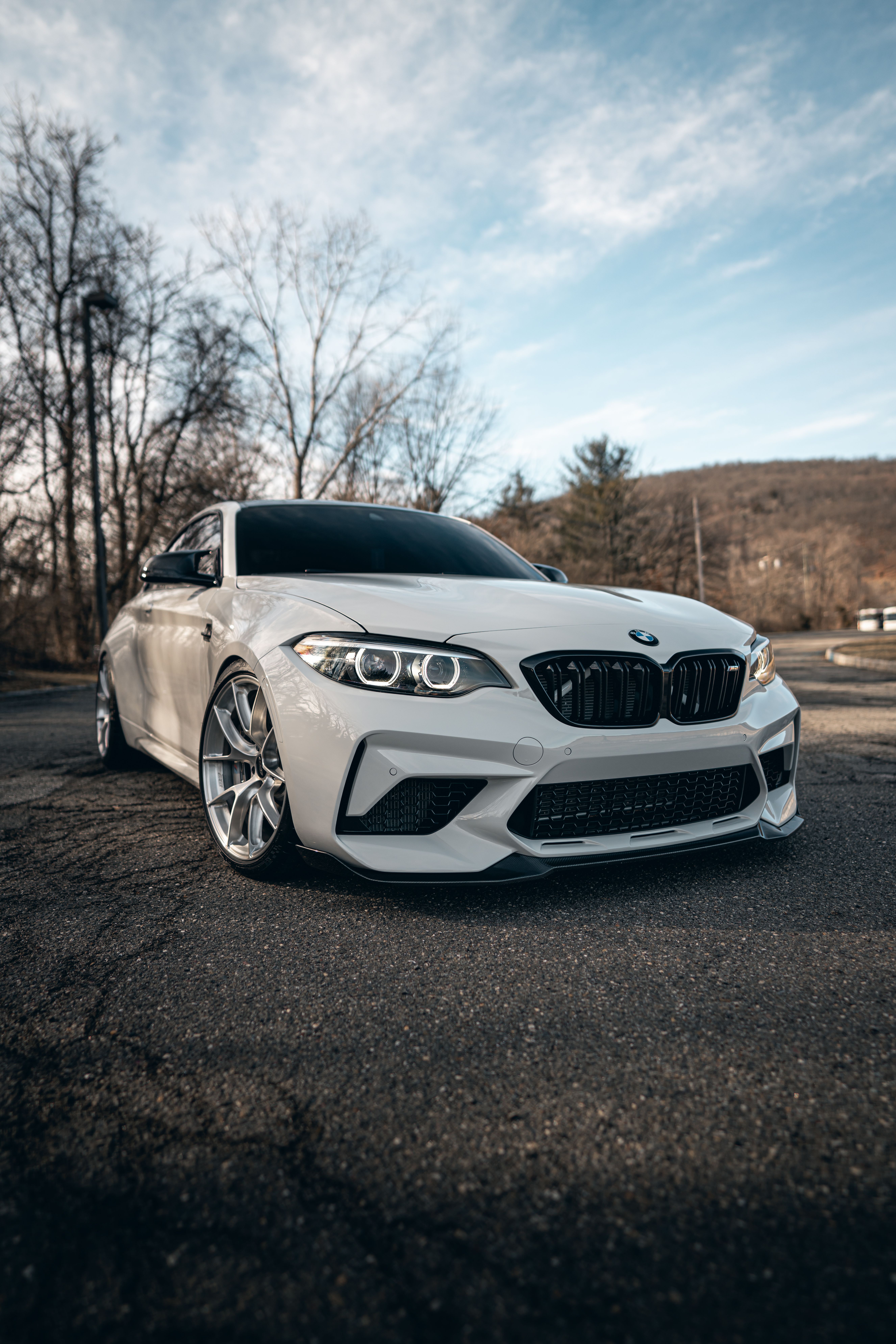 BMW F87 M2 with 19" VS-5RS Wheels in Brushed Clear