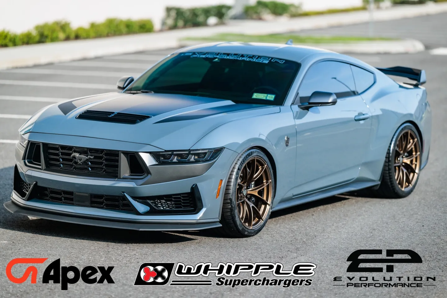 Ford S650 Mustang Dark Horse with 20" VS-5RS Wheels in Satin Bronze