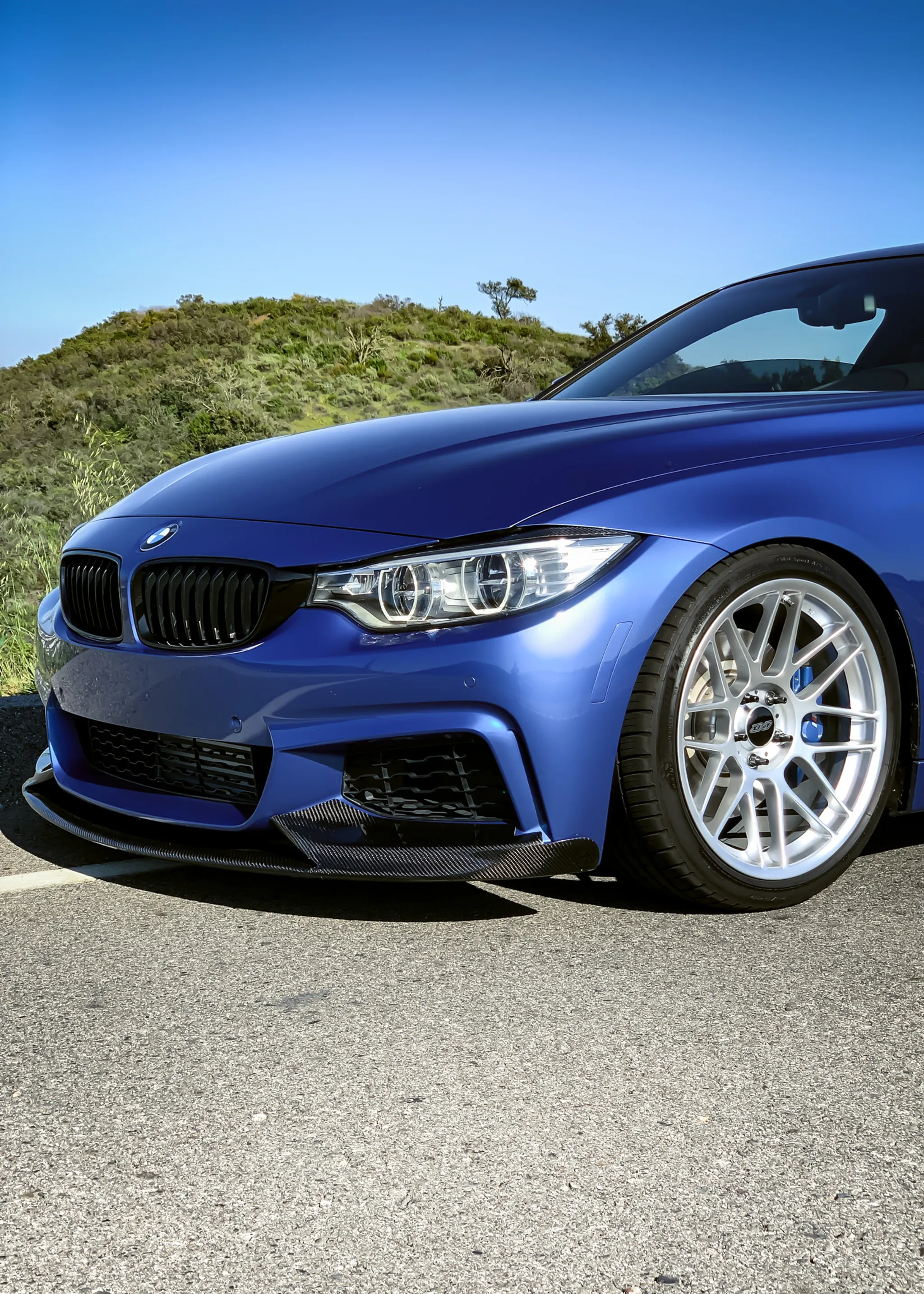 BMW F32 Coupe 4 Series with 19" ARC-8 Wheels in Hyper Silver