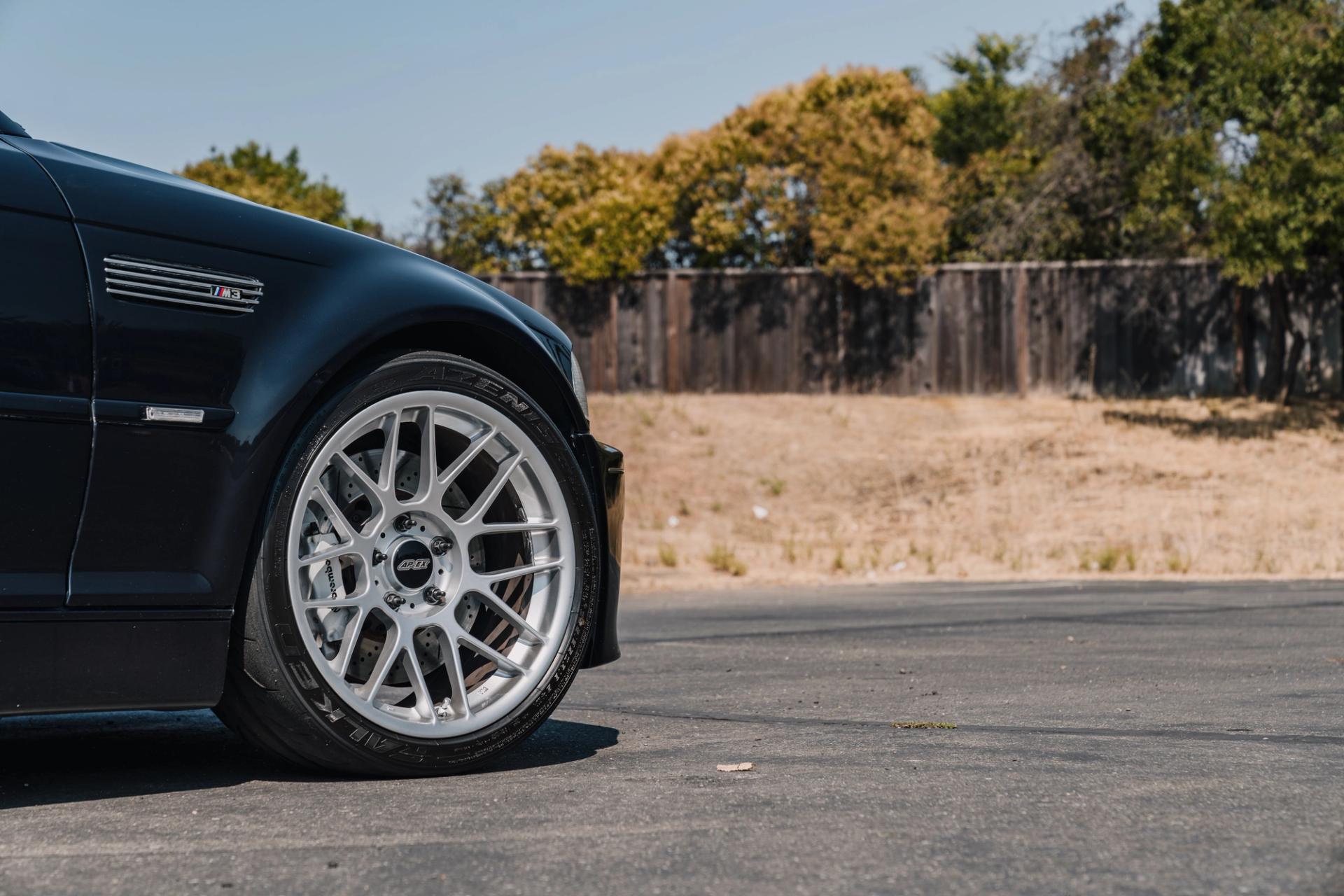 BMW E46 M3 with 18" ARC-8 Wheels in Hyper Silver