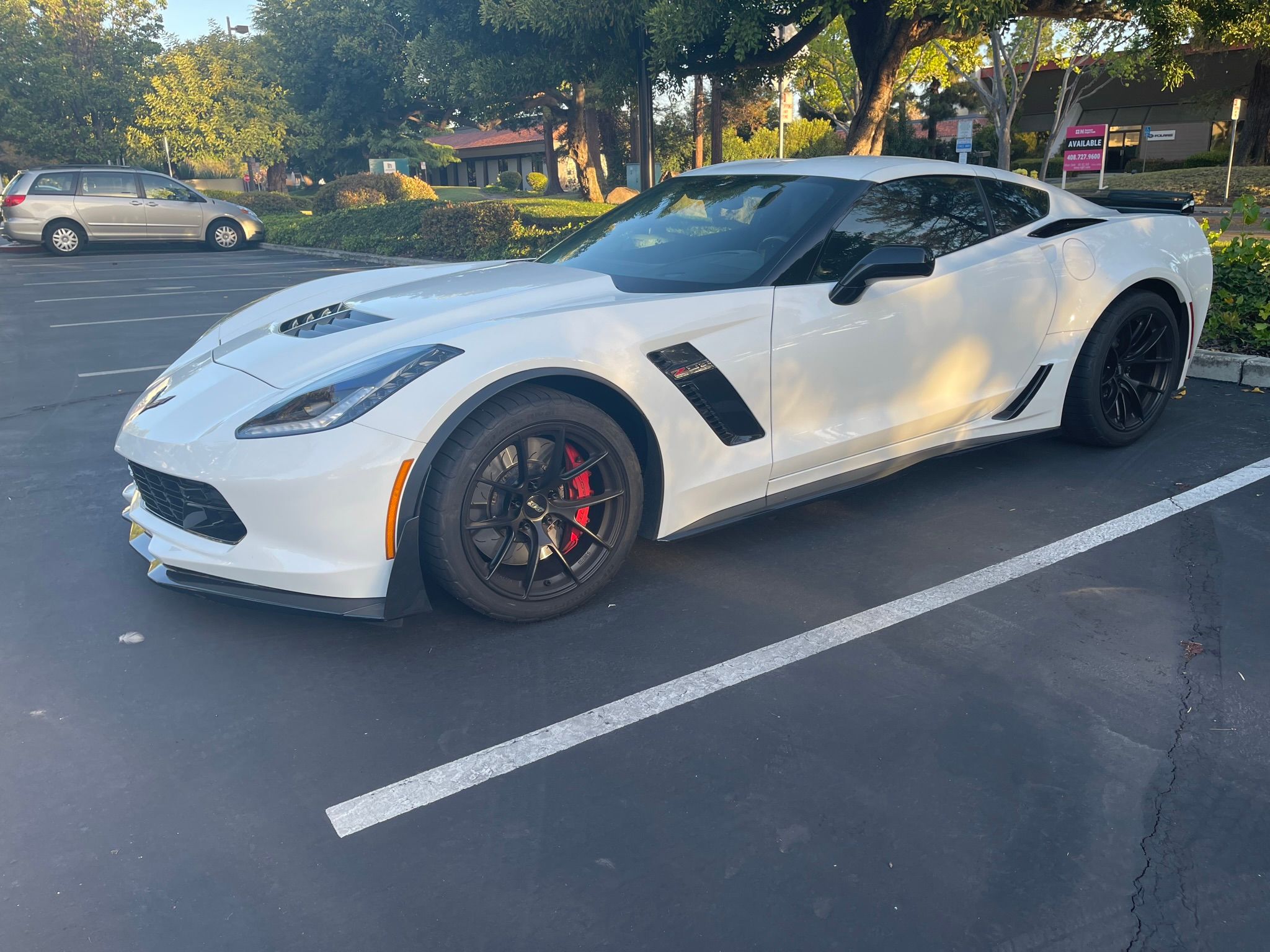 Chevrolet C7 Corvette Z06 with 18" VS-5RS Wheels in Satin Black